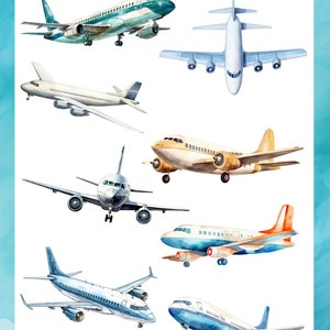 Airplane Stickers That Can Be Used for Scrapbooking, Crafting, Junk ...