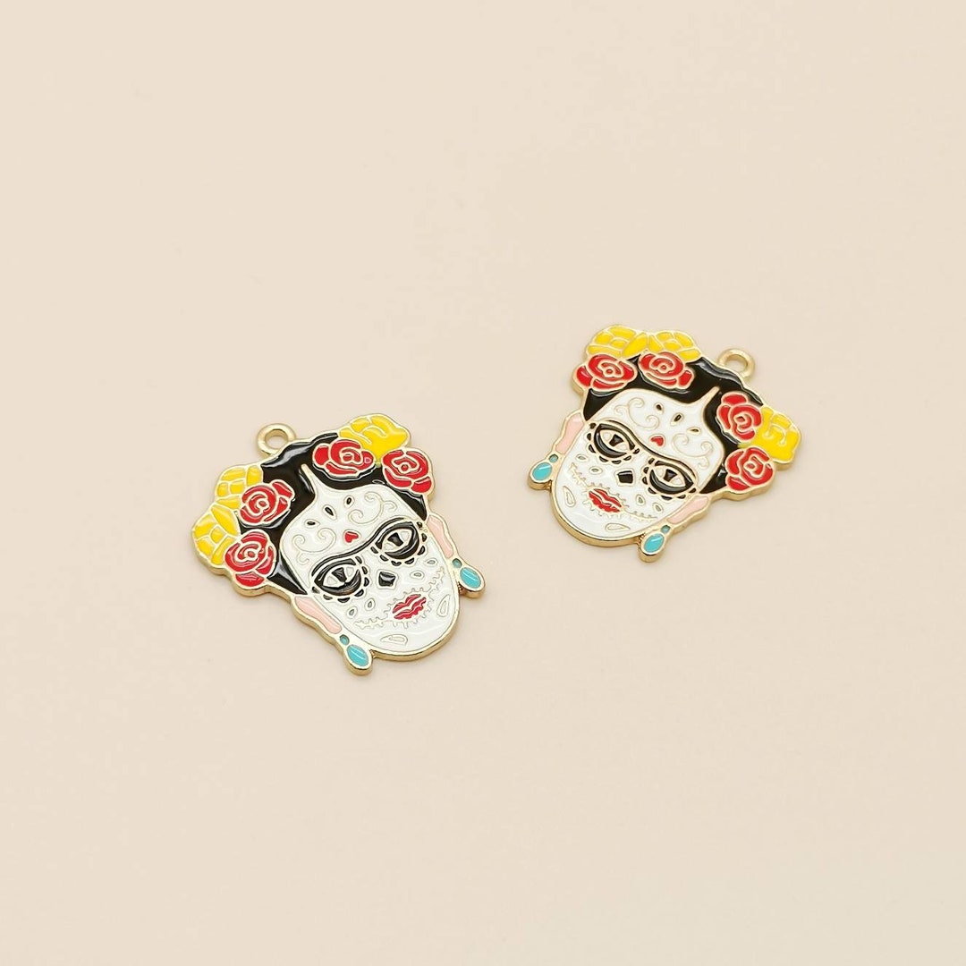 Mexican Traditional Charms Day of the Dead Cultural Pendant - Etsy