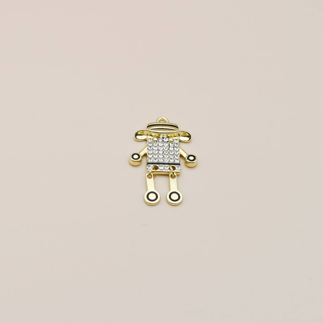 2 in 1 Comic Character With Pavé, Puppet Design Pendants, Cute ...