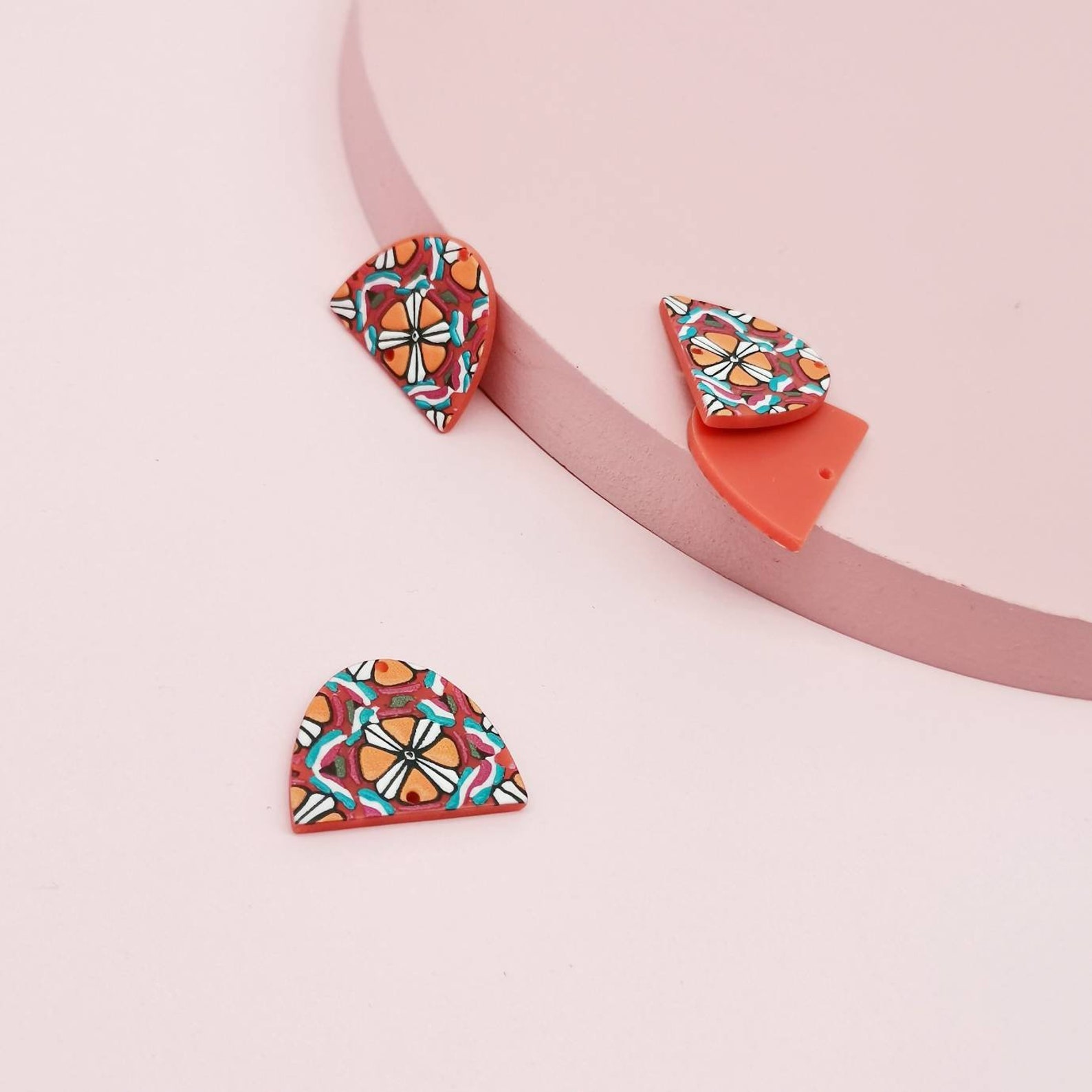 Geometric Design Connector 2 in 1 Connectors Tribal Art - Etsy UK