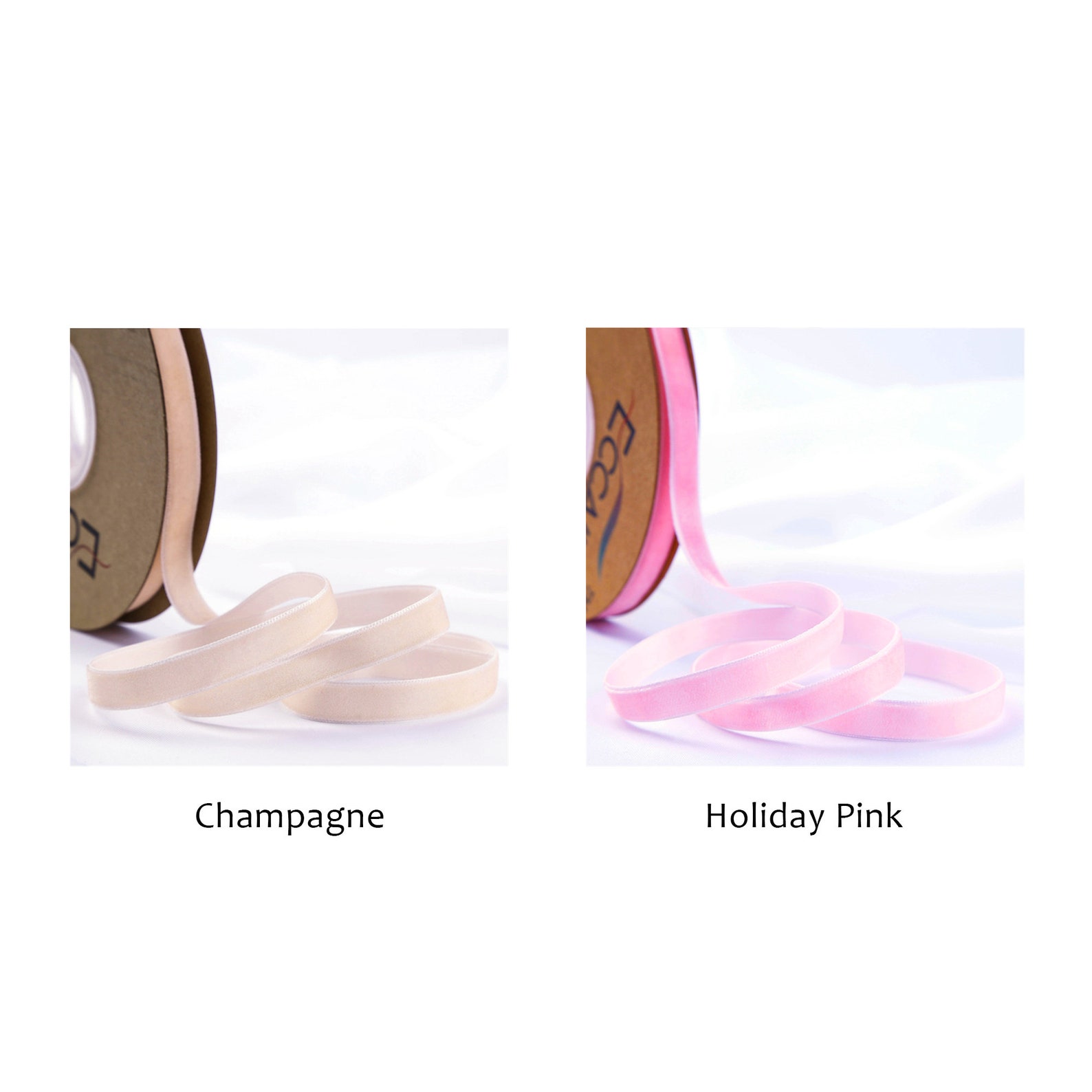 Luxury Premium Velvet Ribbon, Colour Selection Velvet Ribbon for ...