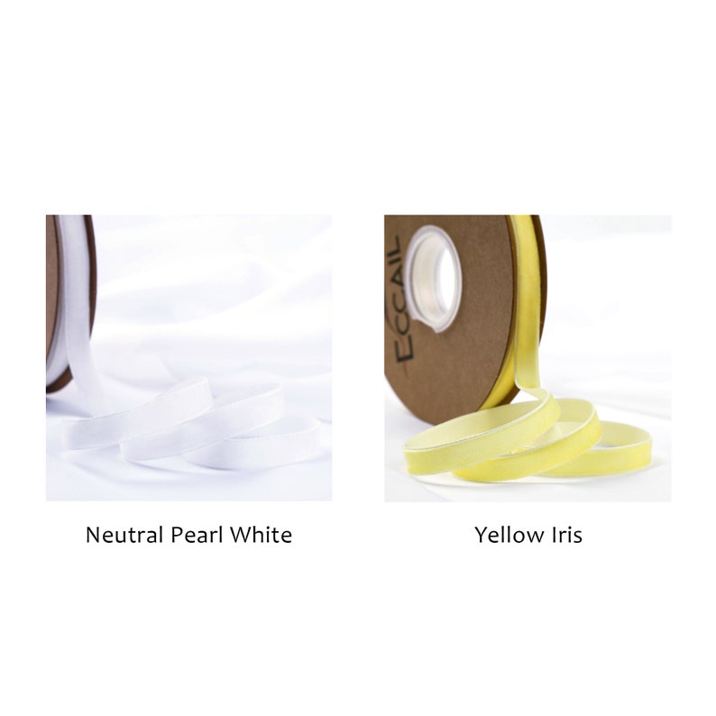 Luxury Premium Velvet Ribbon, Colour Selection Velvet Ribbon for ...