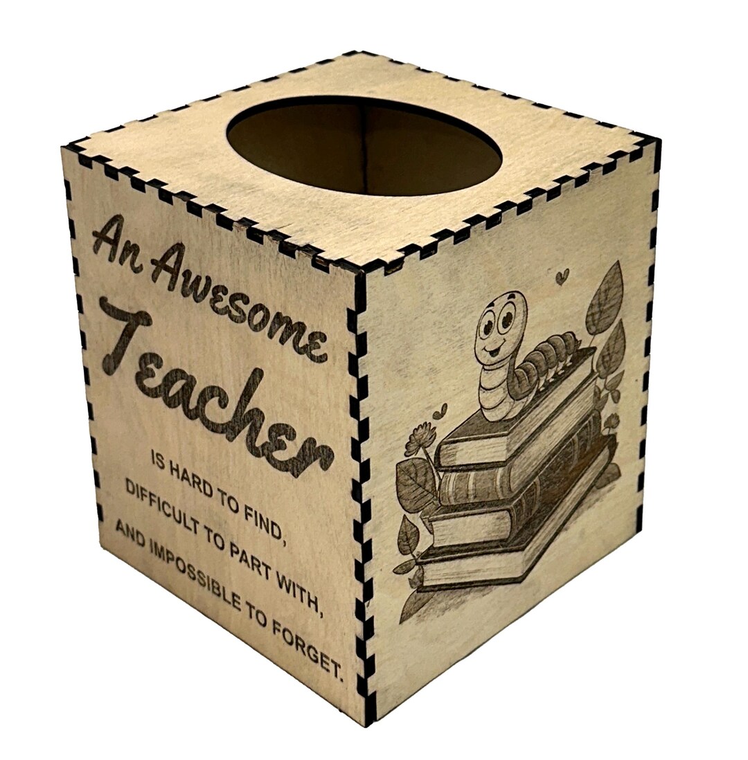 Special Teacher Tissue Box Cover / Tissue Box Holder - A Unique Way to ...