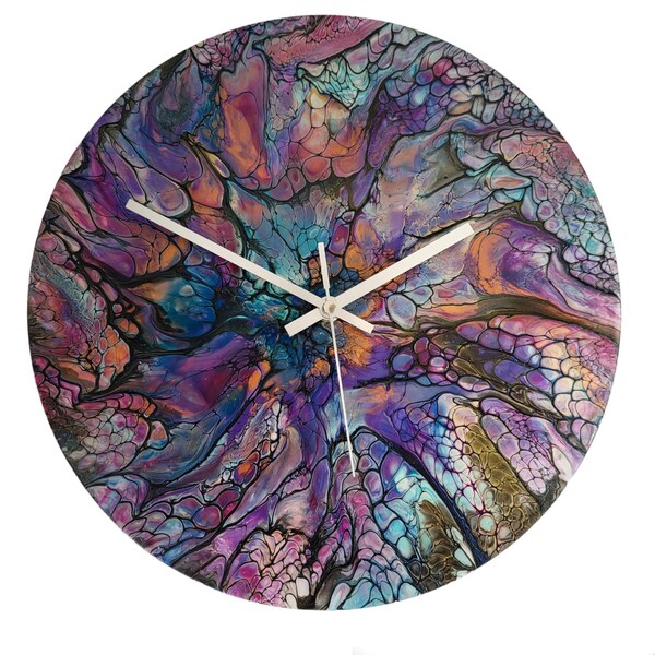 Hand Painted Clock - Etsy