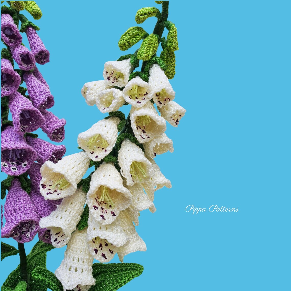 Crochet Foxglove Pattern - Crochet Flower Pattern - Photo Tutorial ...