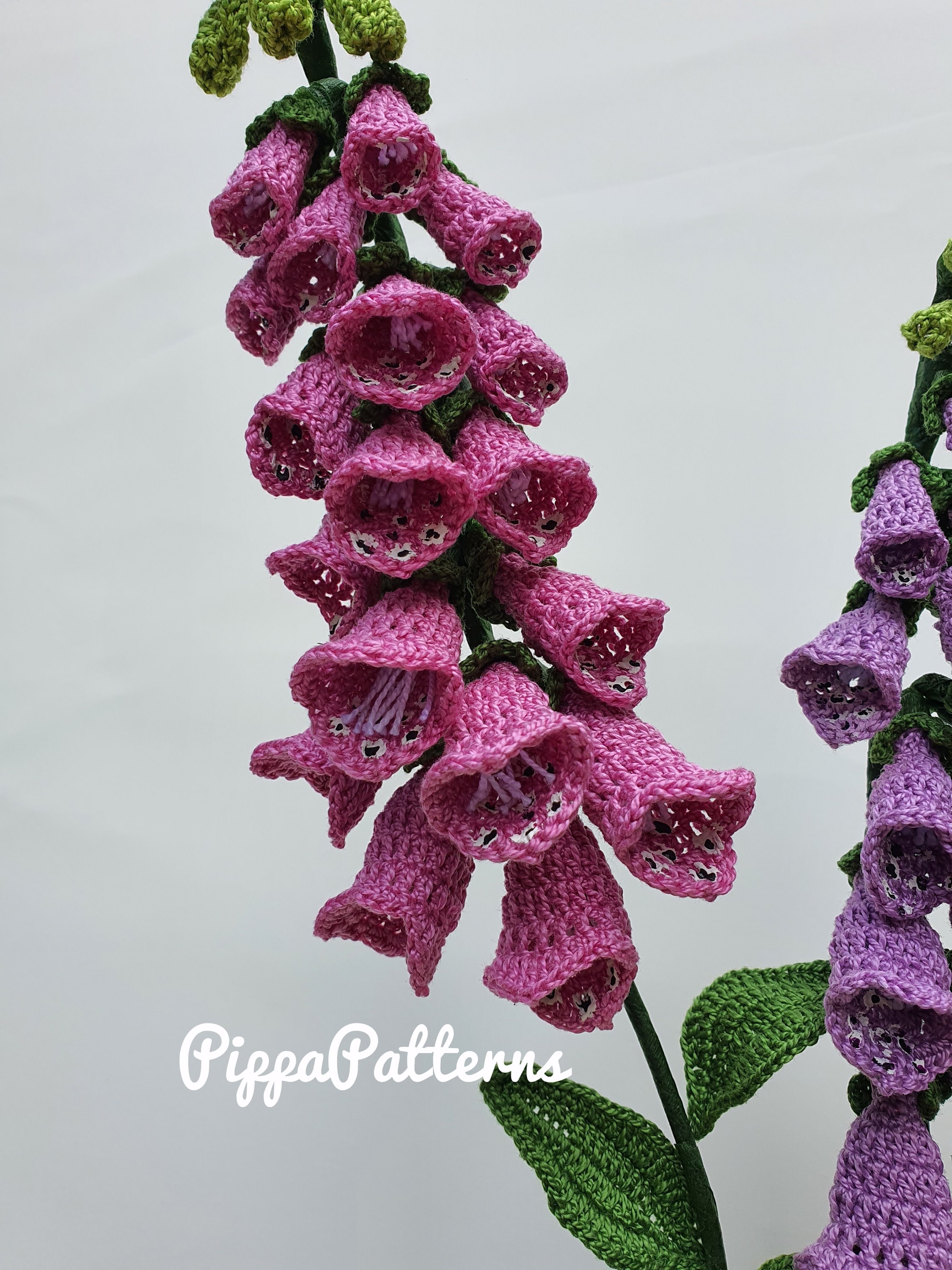 Crochet Foxglove Pattern Crochet Flower Pattern Photo | Etsy