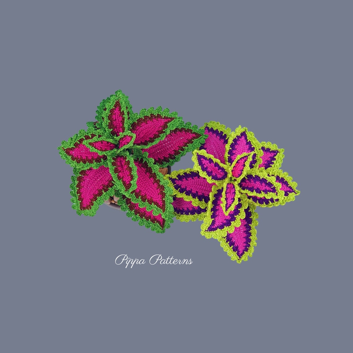 Crochet Coleus Pattern Photo Tutorial Crochet Coleus Plant - Etsy Australia