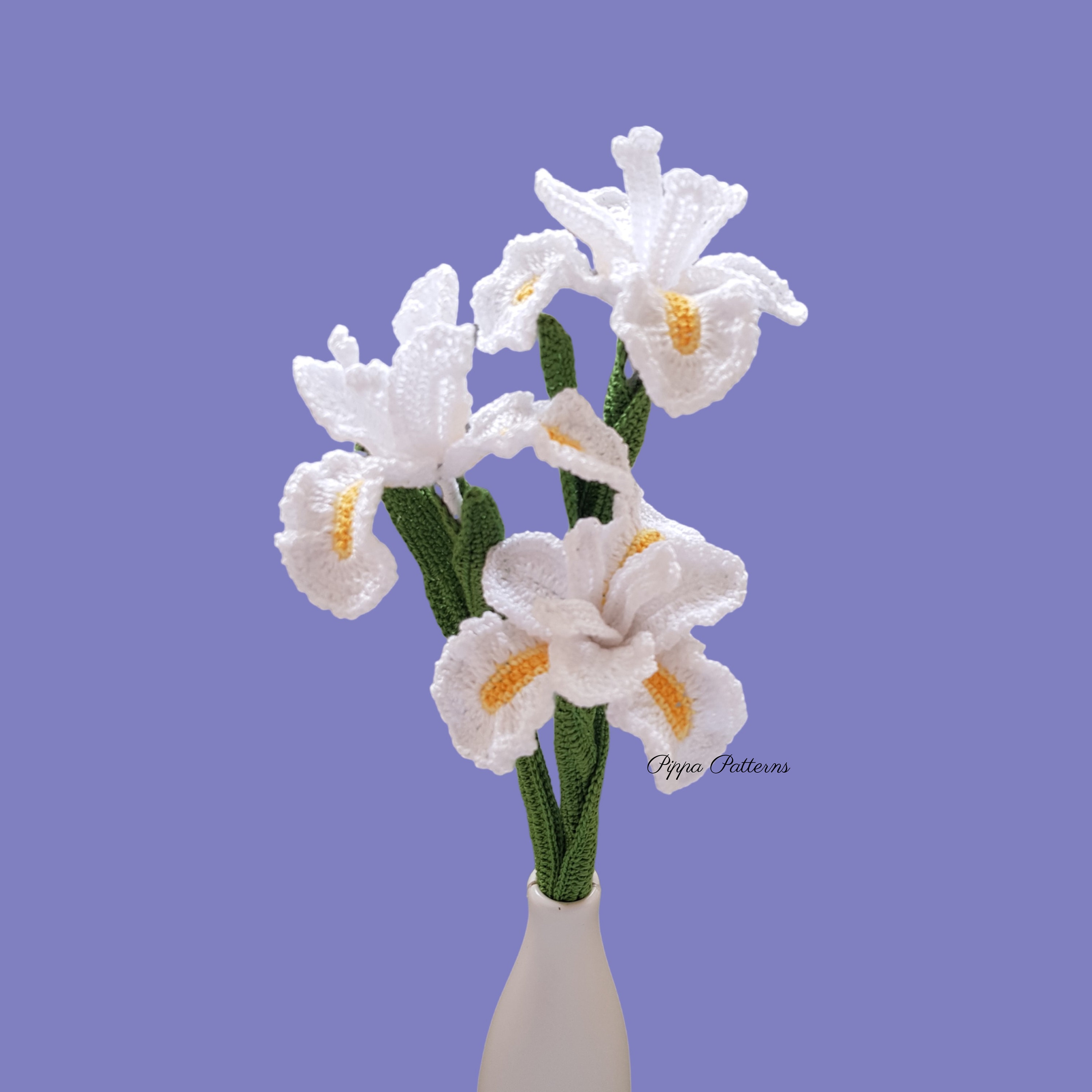 Crochet Iris Flower Pattern: Photo Tutorial (PDF Pattern) - Etsy