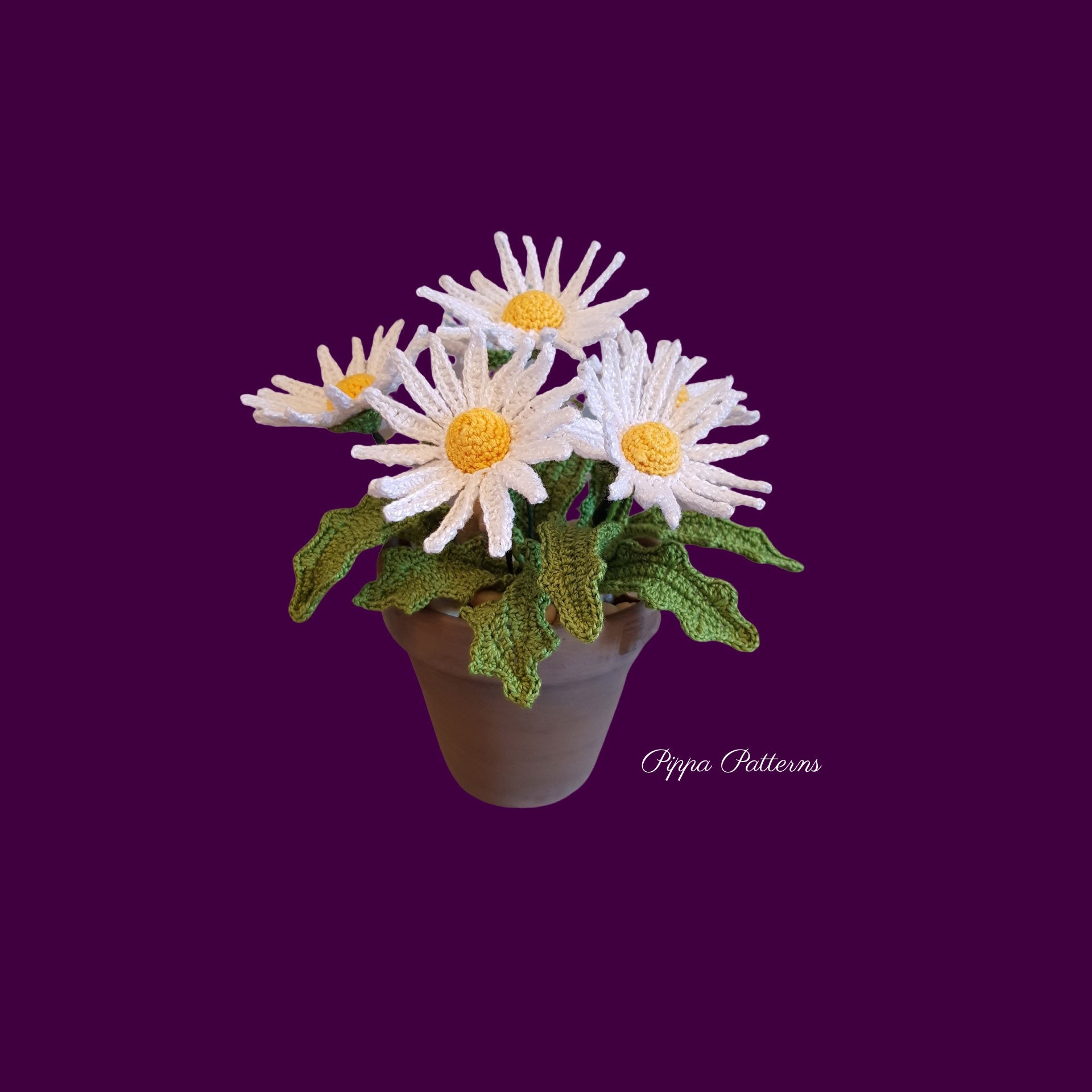 Crochet Wild Daisy Crochet Flower Pattern Photo Tutorial - Etsy