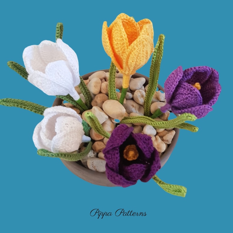 Crochet Crocus Flower Photo Tutorial - Etsy