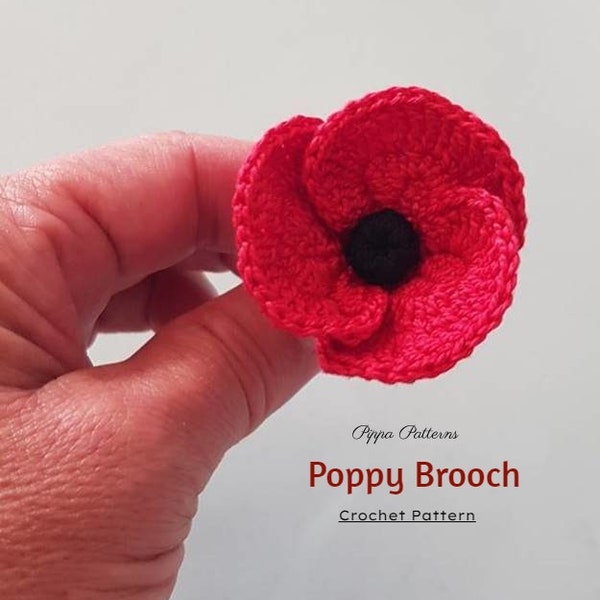 Crochet Brooch Pattern - Etsy