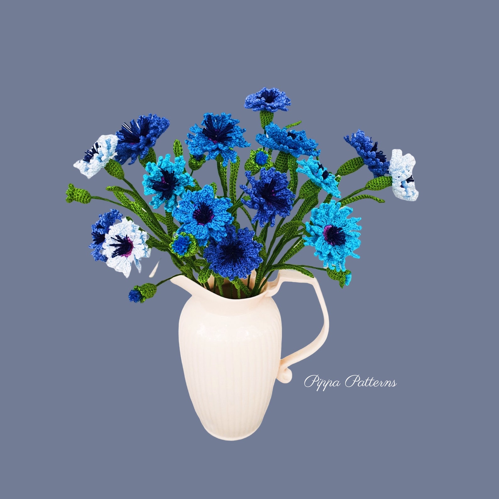 Crochet Cornflower Pattern Photo Tutorial Crochet Pattern - Etsy