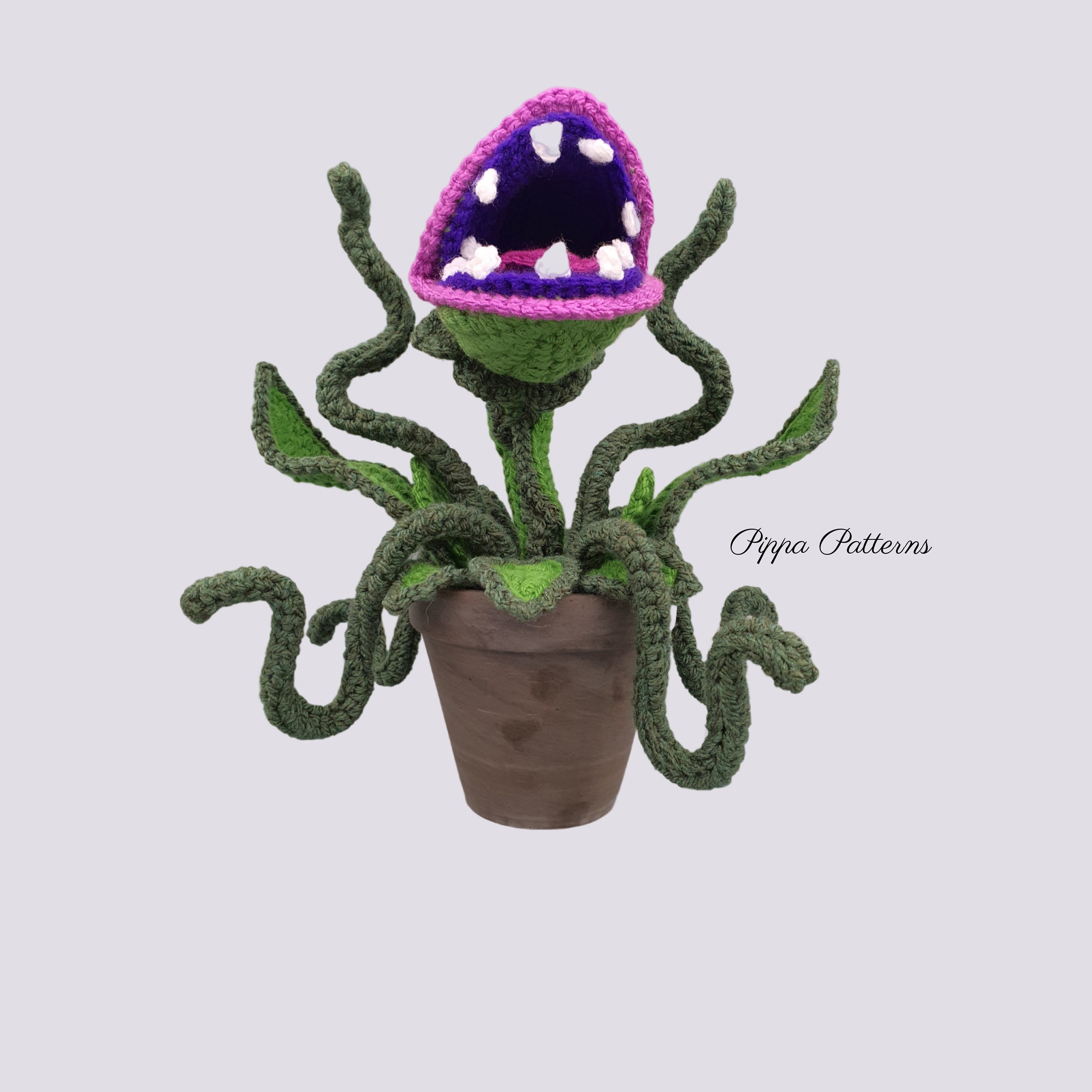 Crochet Audrey 2 Man Eating Plant Photo Tutorial Feed Me - Etsy