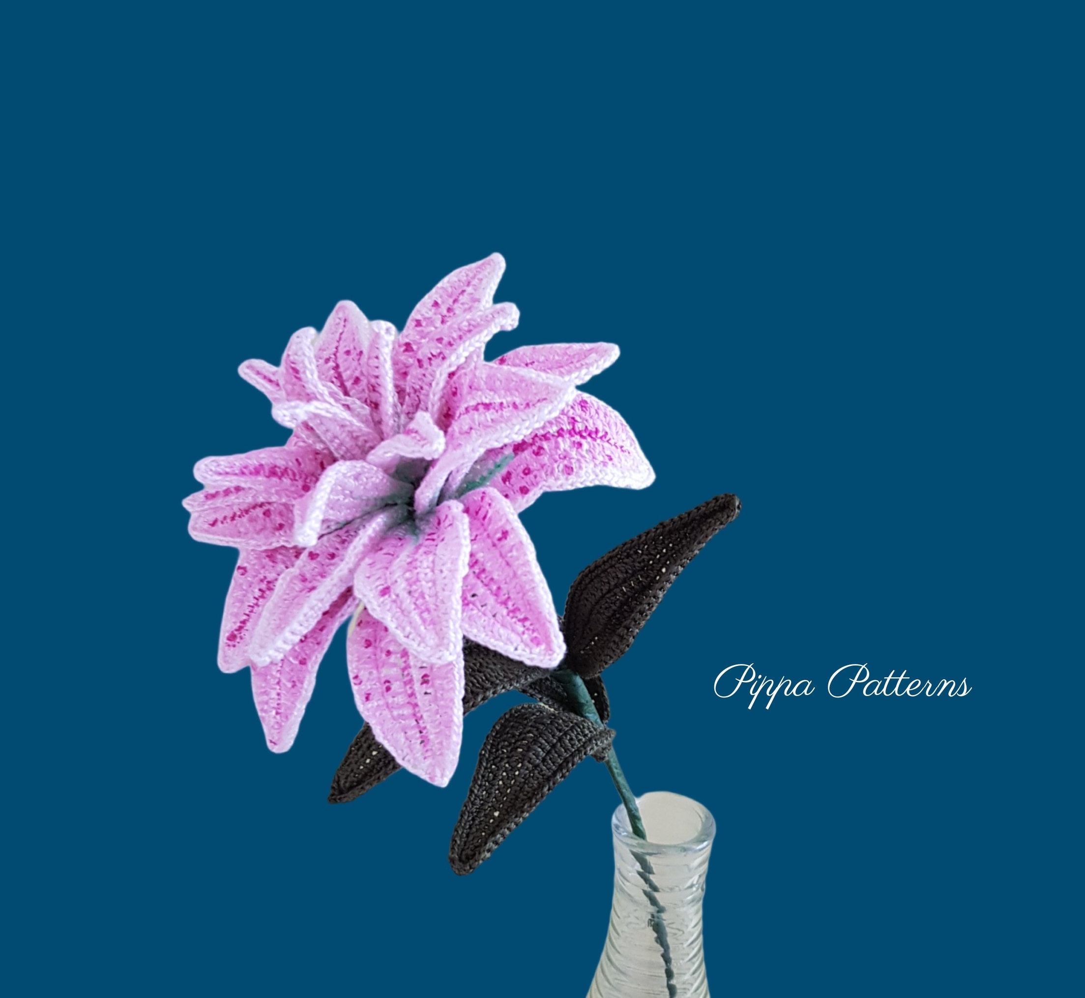 Crochet Rose Lily Flower Pattern Photo Tutorial Crochet - Etsy