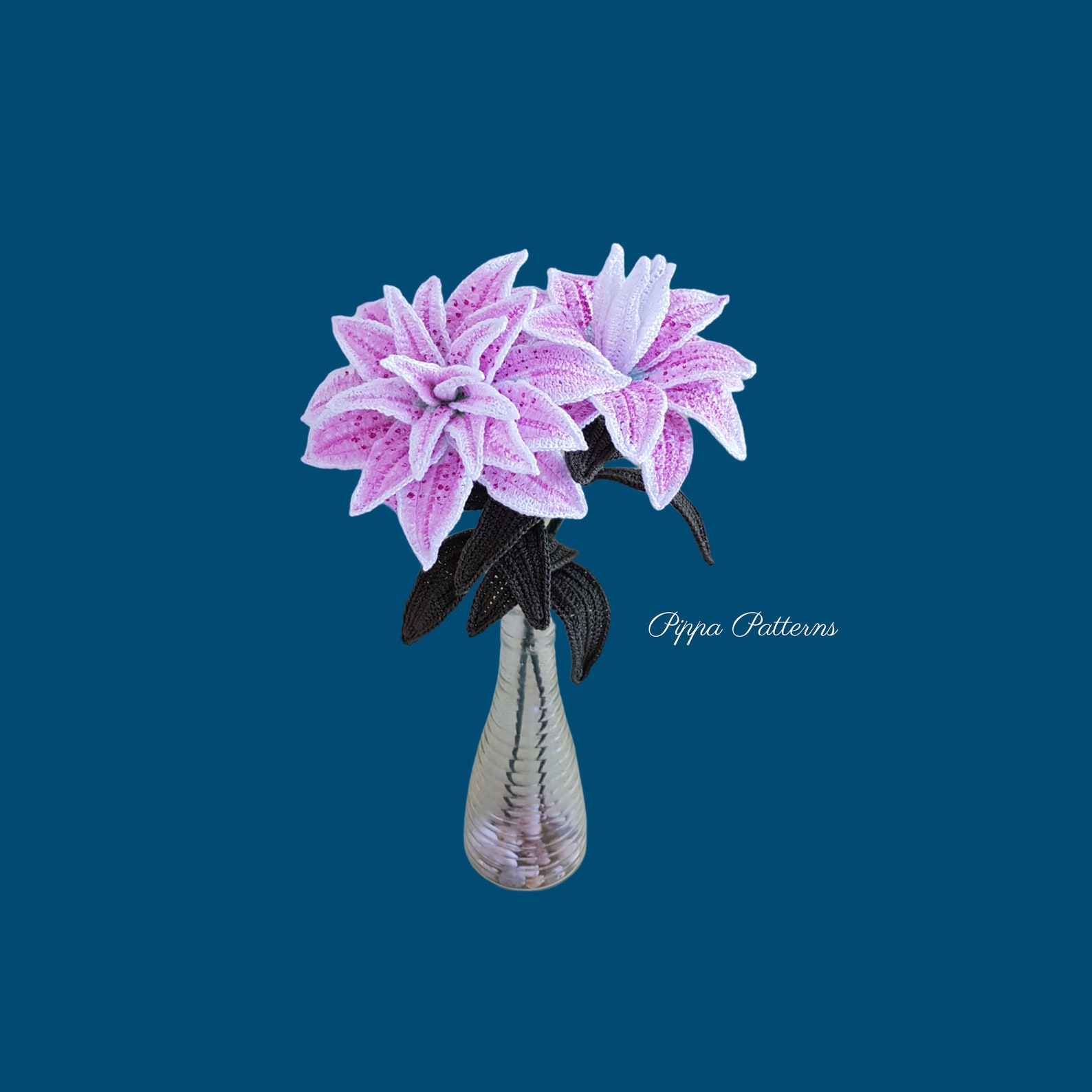 Crochet Rose Lily Flower Pattern Photo Tutorial Crochet - Etsy