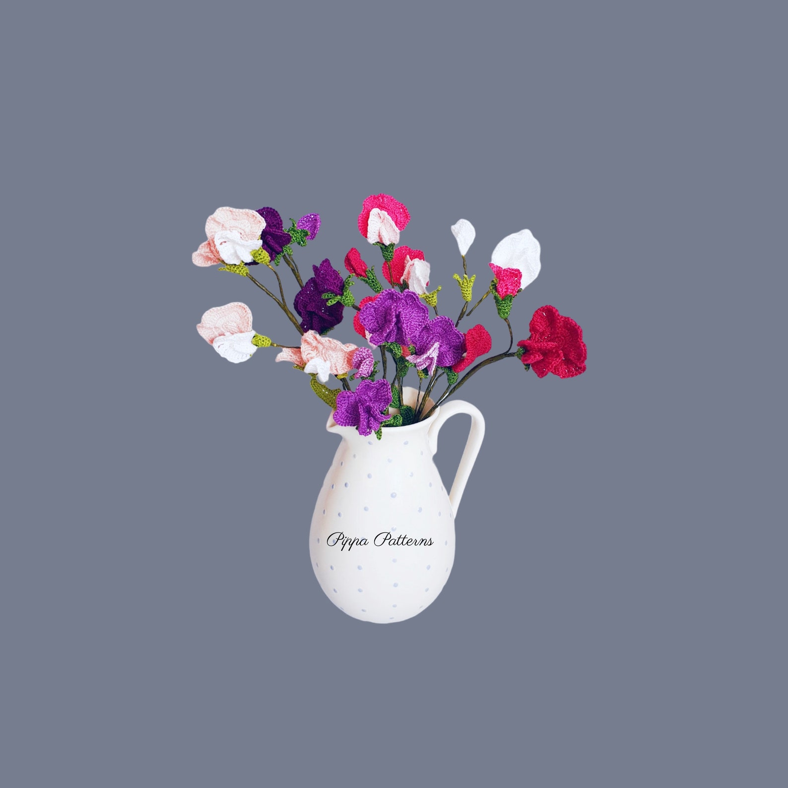 Crochet Sweet Pea Pattern Crochet Flower Pattern Photo - Etsy