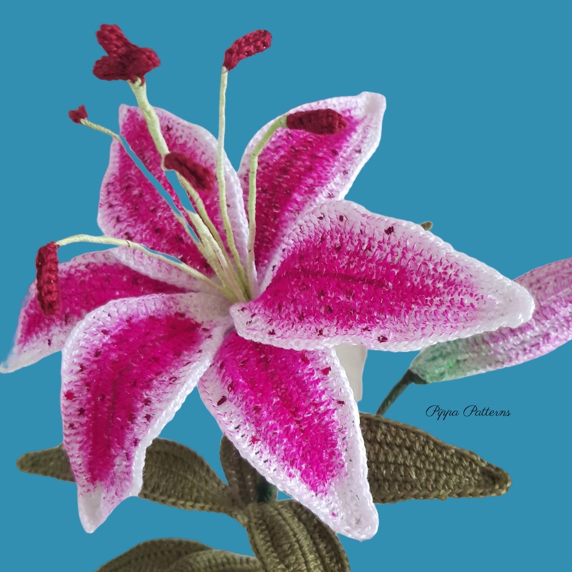 Crochet Stargazer Lily Flower Pattern Photo Tutorial - Etsy