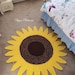 Crochet Sunflower Rug Pattern Photo Tutorial - Sunflower Rug - Crochet ...