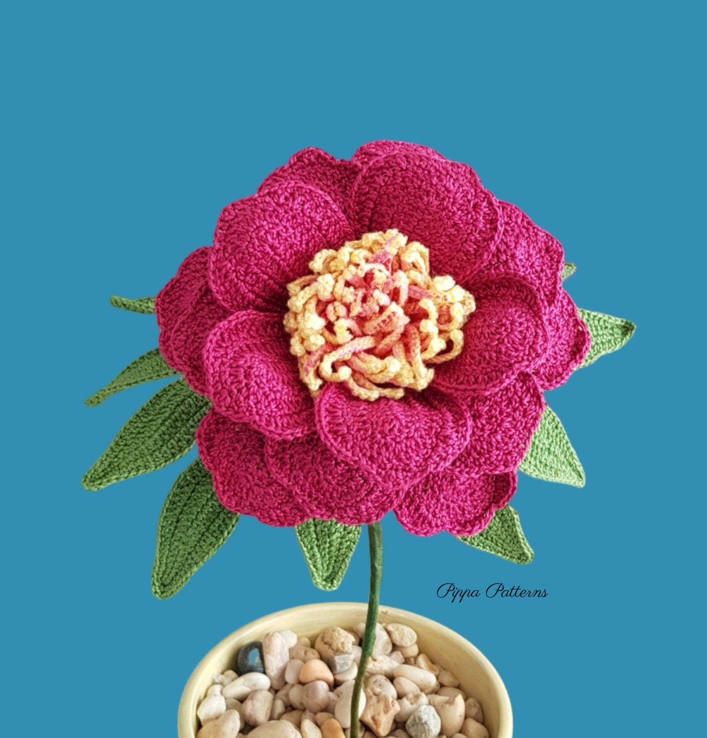 Crochet Peony Flower Pattern Photo Tutorial Crochet Peony - Etsy
