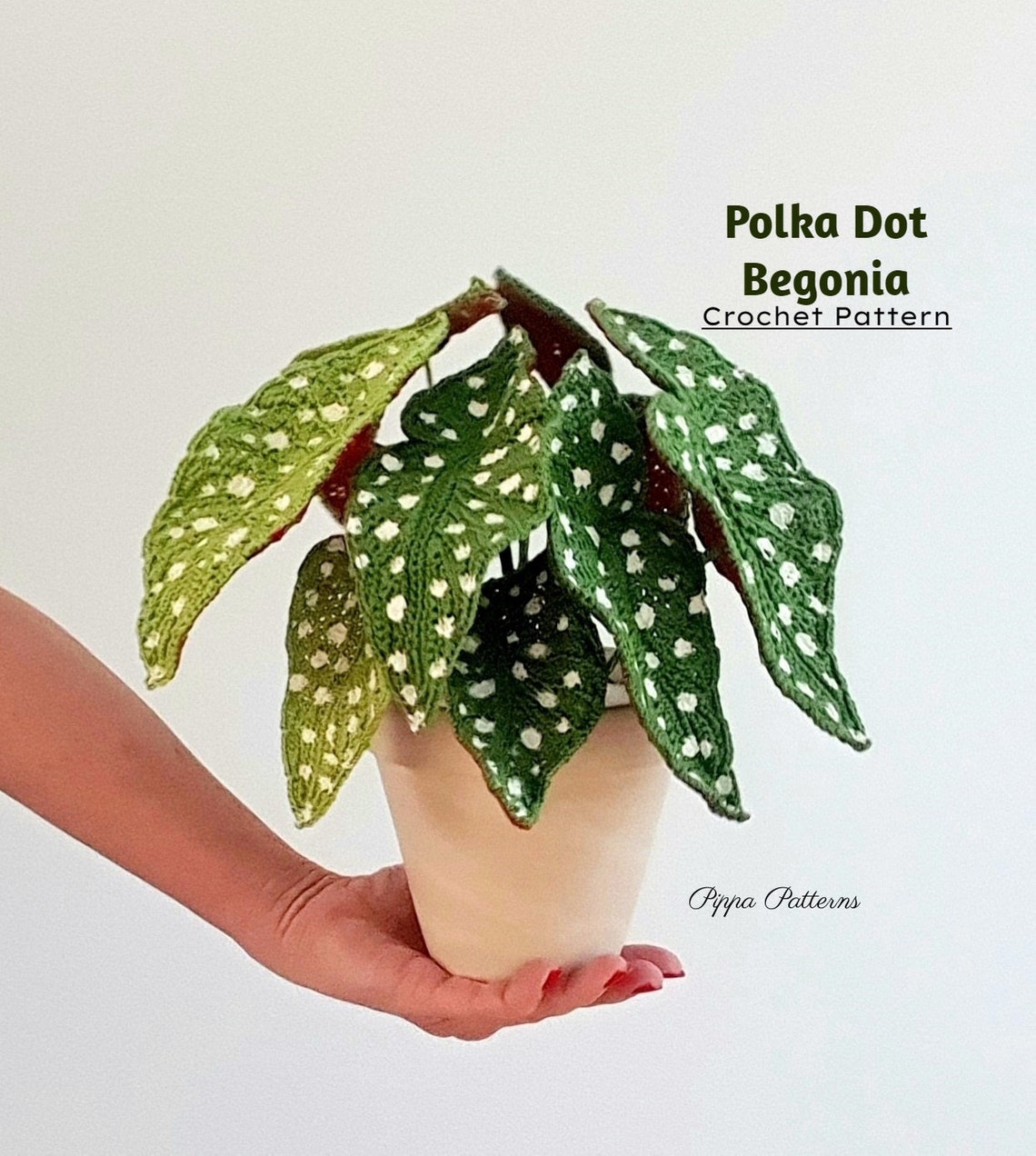 Crochet Polka Dot Begonia Plant Pattern Photo Tutorial - Etsy
