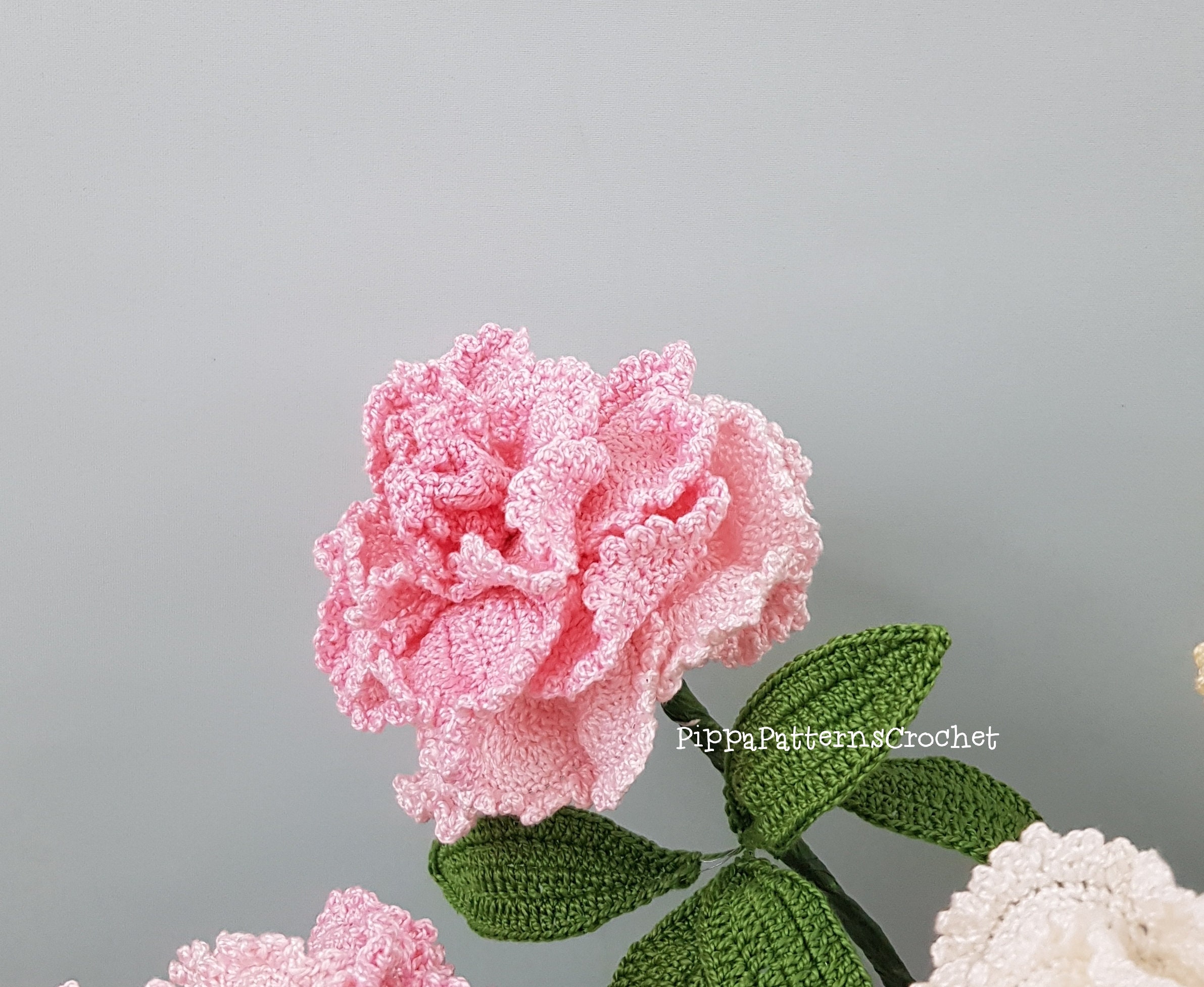 Crochet Peony Pattern Peony Crochet Flower Pattern | Etsy