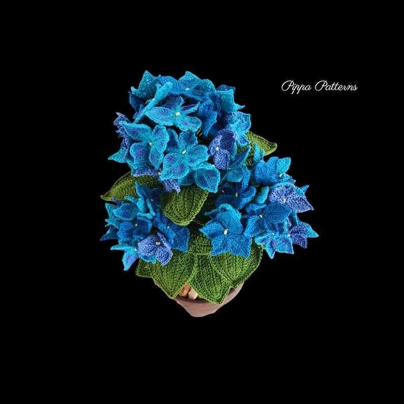 Crochet Hydrangea Flower Pattern: Photo Tutorial (PDF Download) - Etsy
