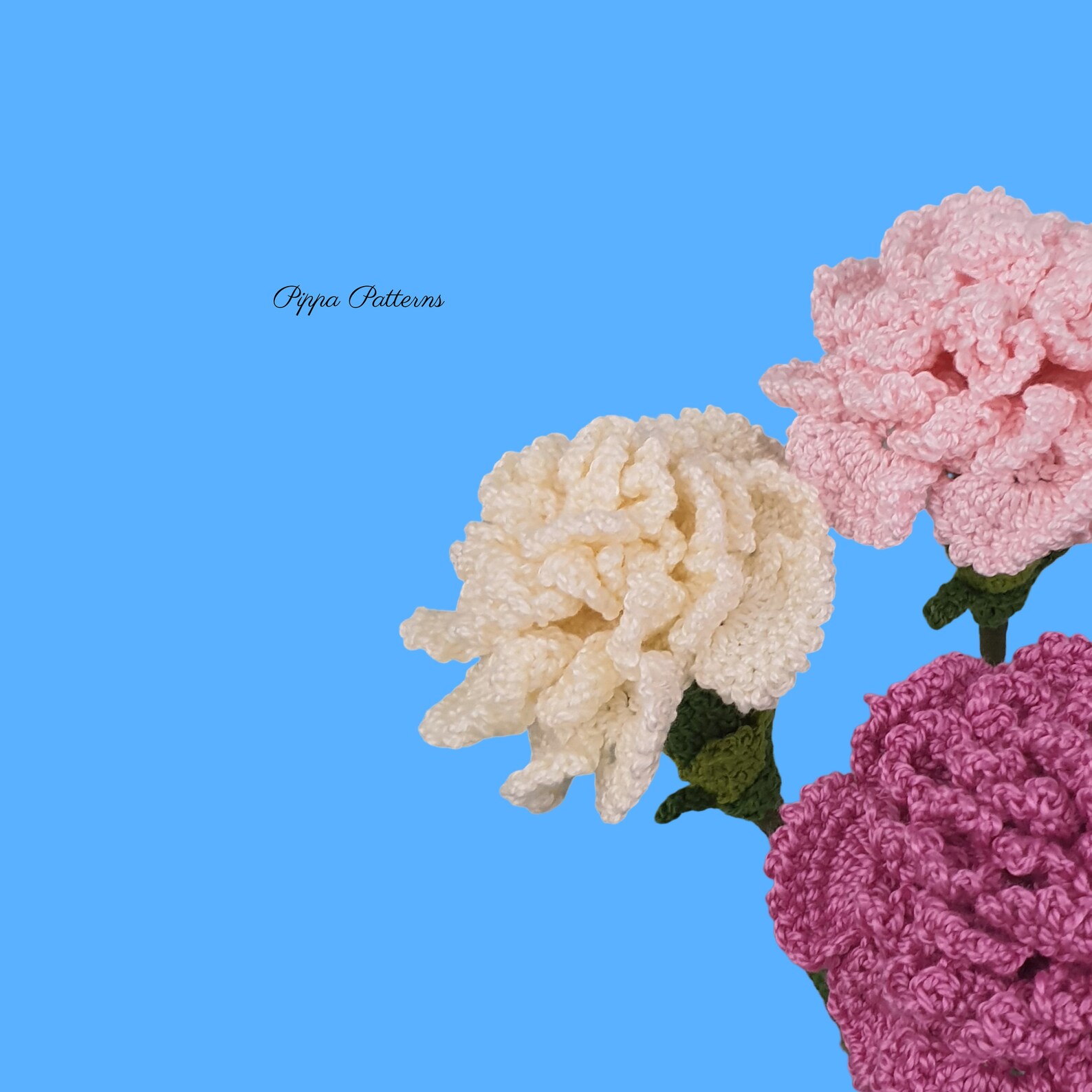 Crochet Carnation Pattern Photo Tutorial Crochet Pattern - Etsy