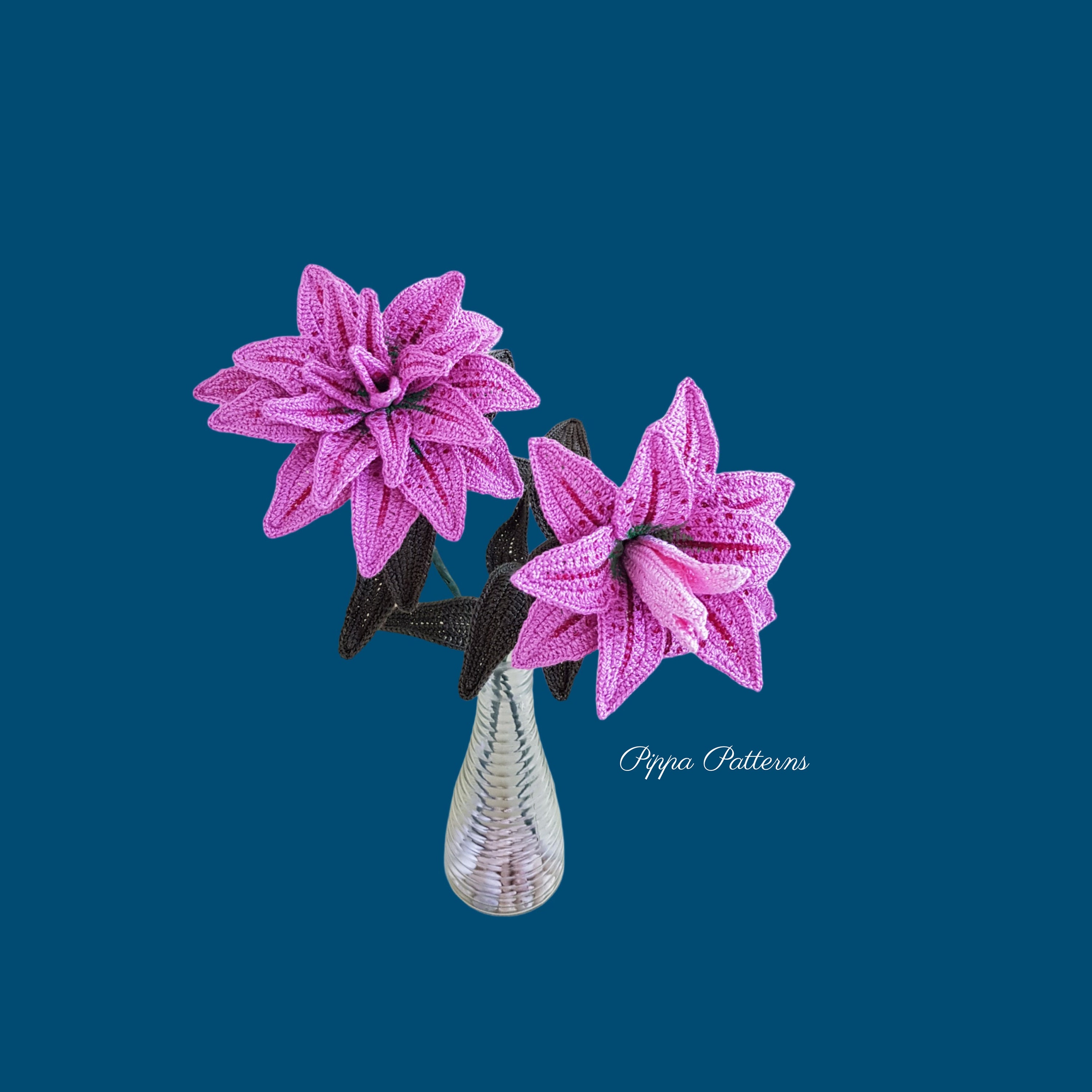 Crochet Rose Lily Flower Pattern Photo Tutorial Crochet - Etsy