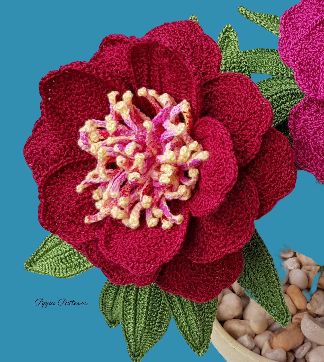 Crochet Peony Flower Pattern Photo Tutorial Crochet Peony - Etsy