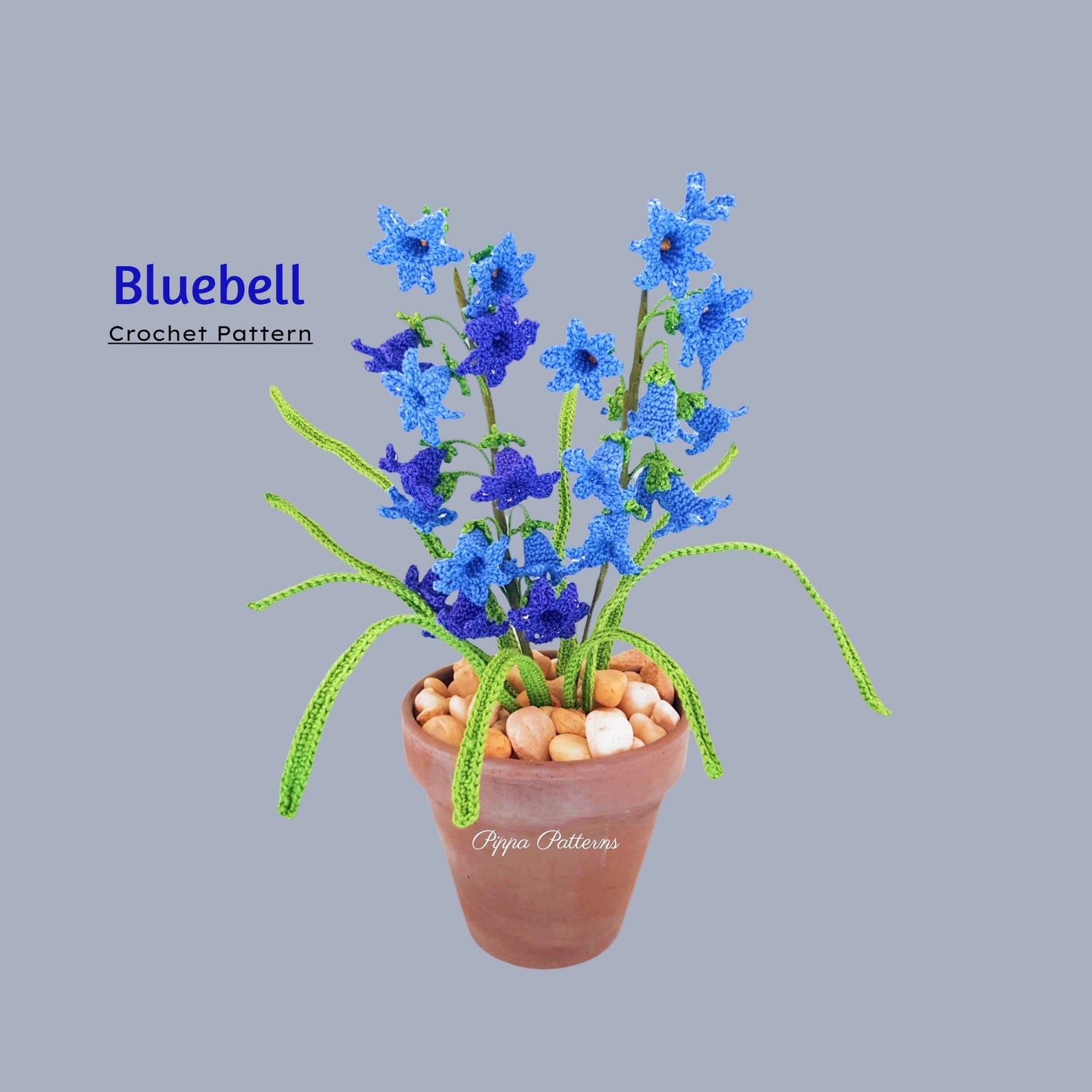 Crochet Bluebell Flower Pattern Photo Tutorial Floral | Etsy