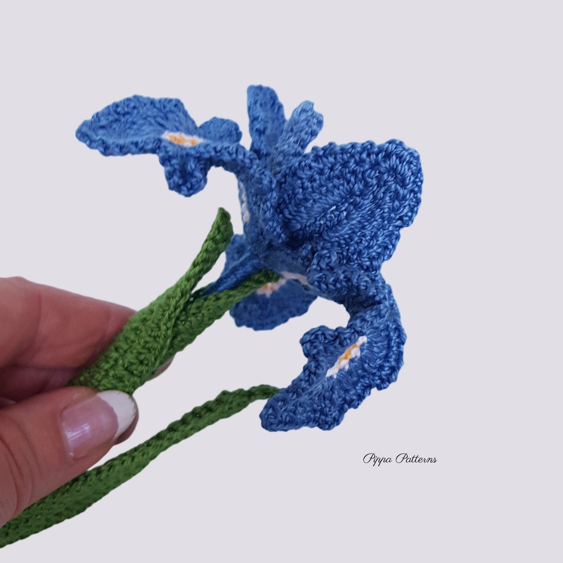 Crochet Iris Flower Pattern Photo Tutorial Crochet Pattern - Etsy
