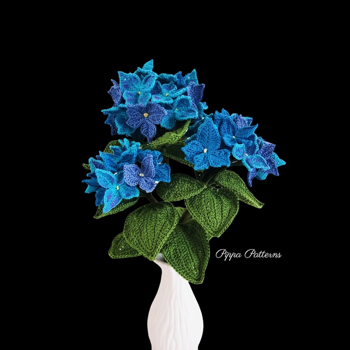 Crochet Hydrangea Flower Pattern Photo Tutorial Crochet | Etsy