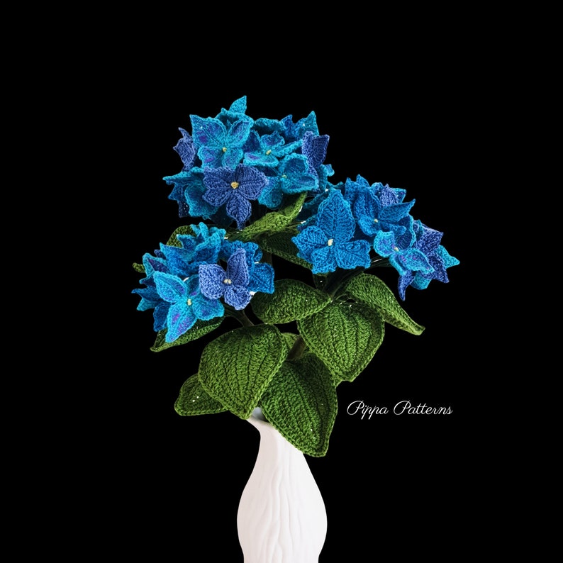 Crochet Hydrangea Flower Pattern: Photo Tutorial (PDF Download) - Etsy