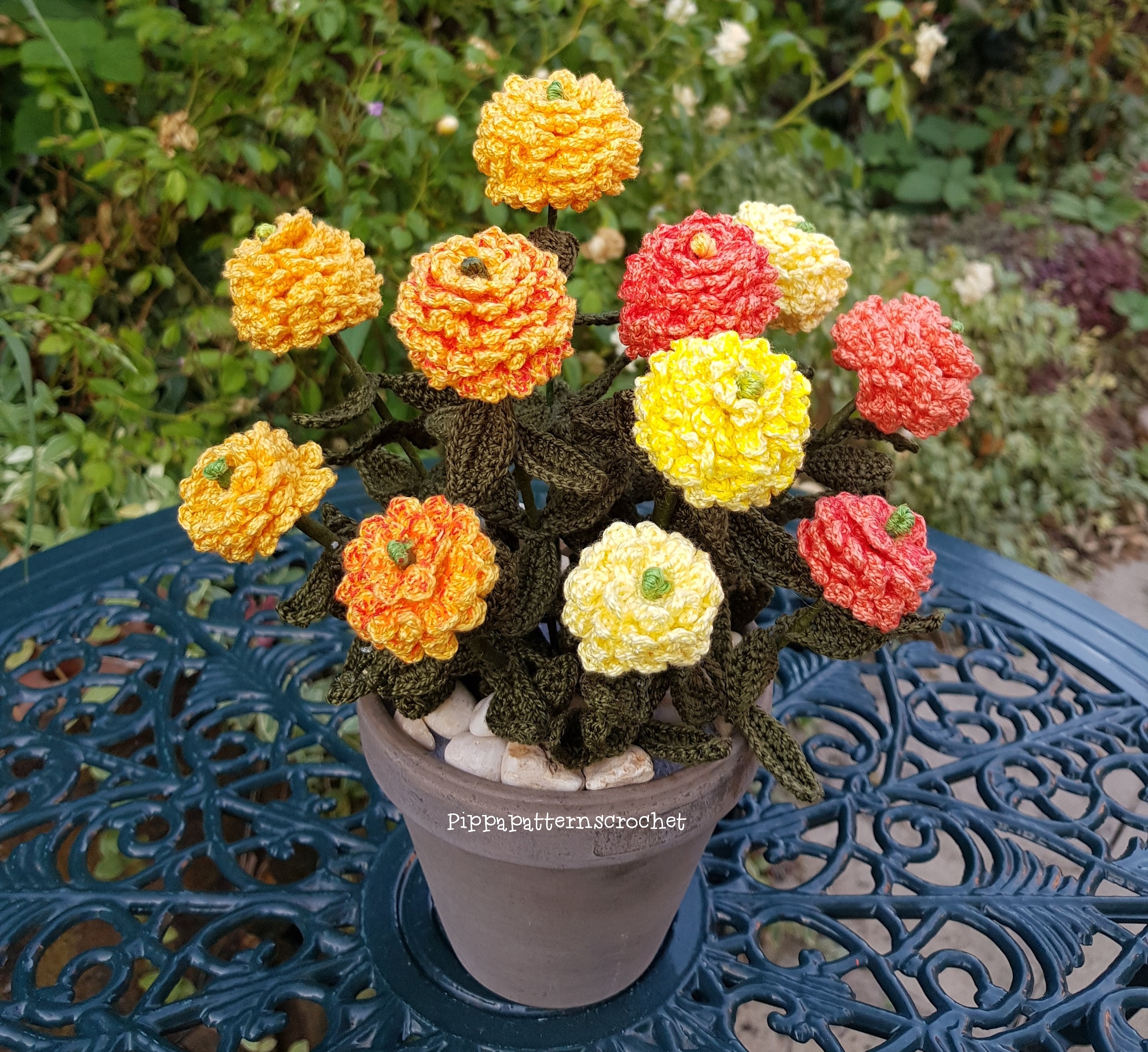 Crochet Marigold Flower Pattern: Photo Tutorial (PDF Pattern) - Etsy