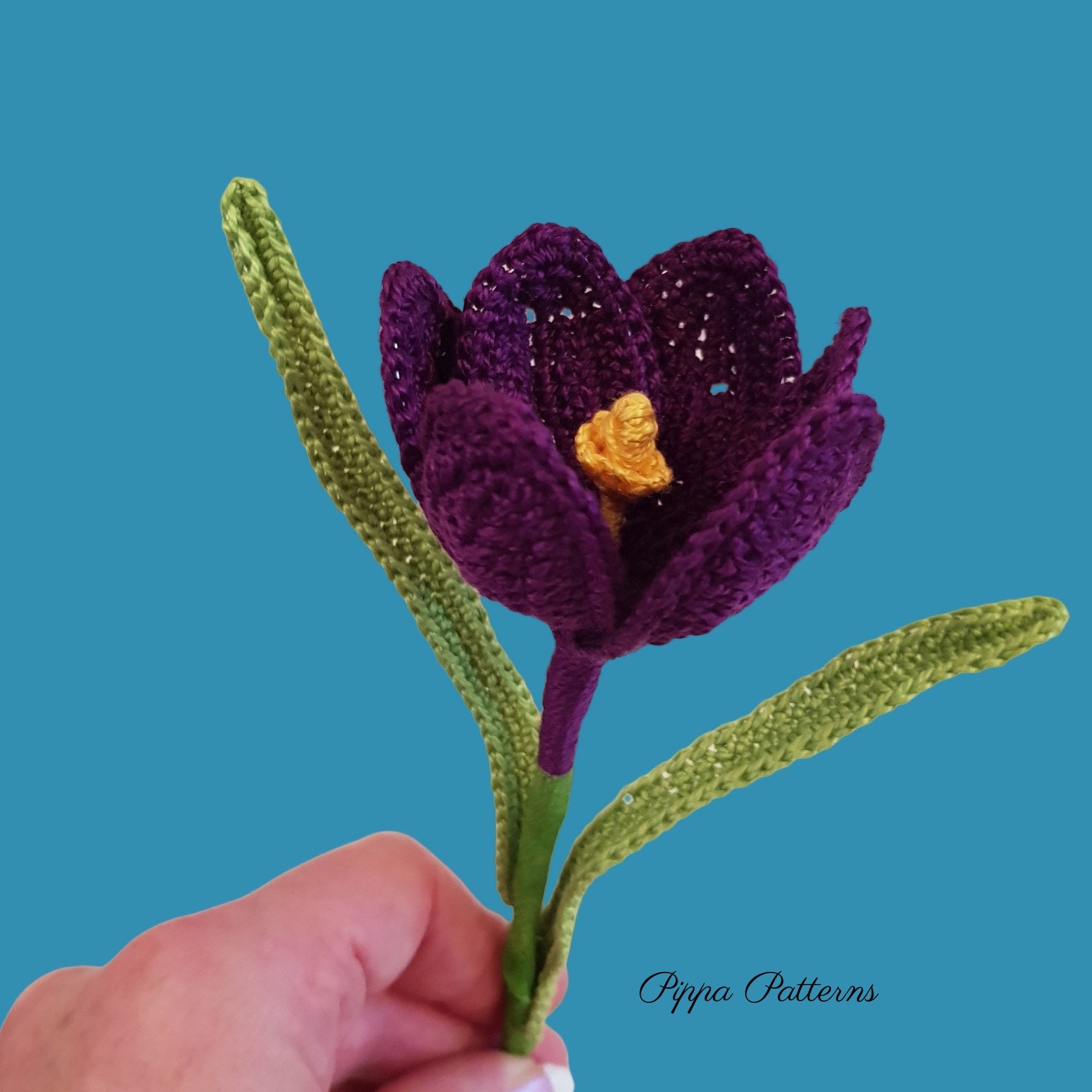 Crochet Crocus Flower Photo Tutorial - Etsy