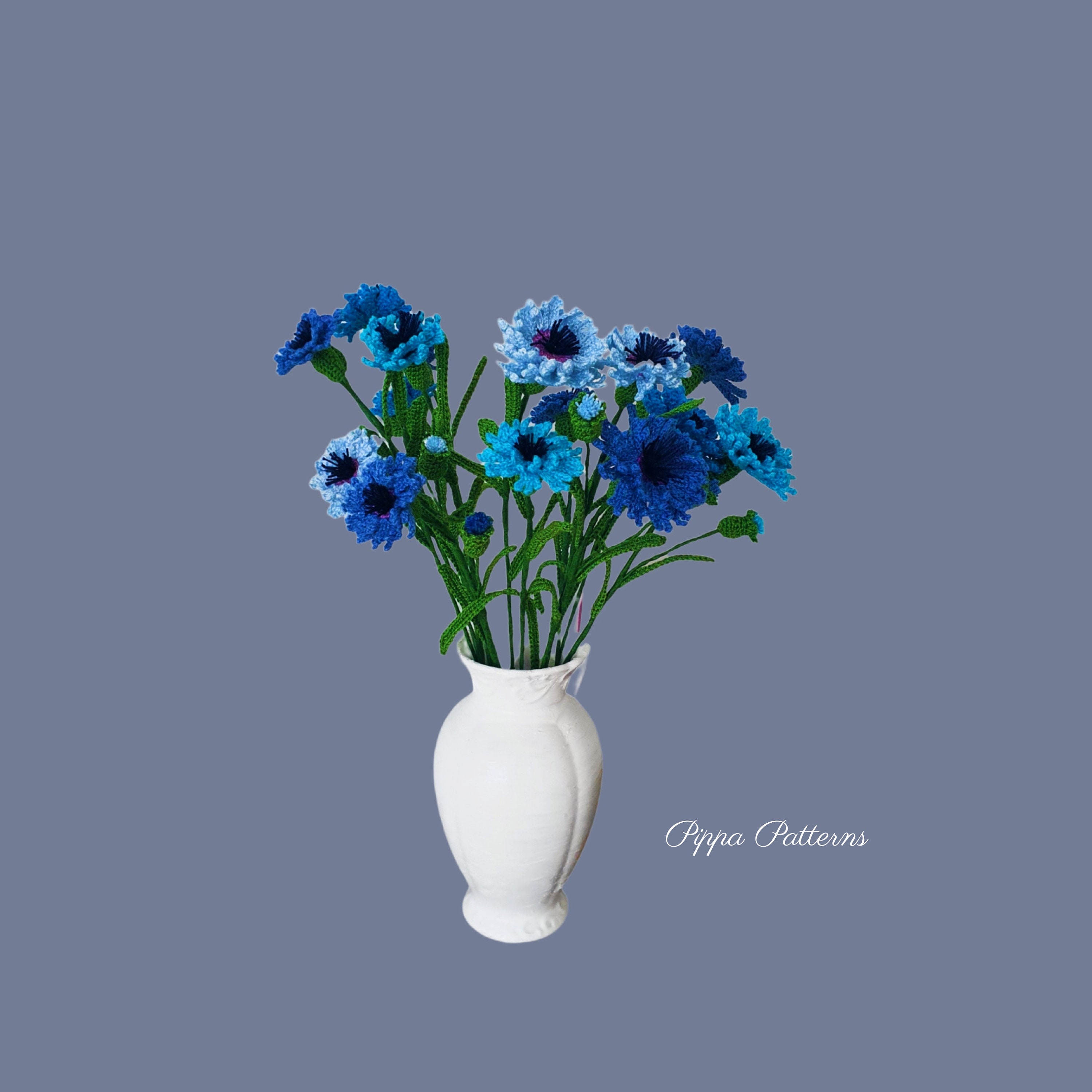 Crochet Cornflower Pattern Photo Tutorial Crochet Pattern - Etsy