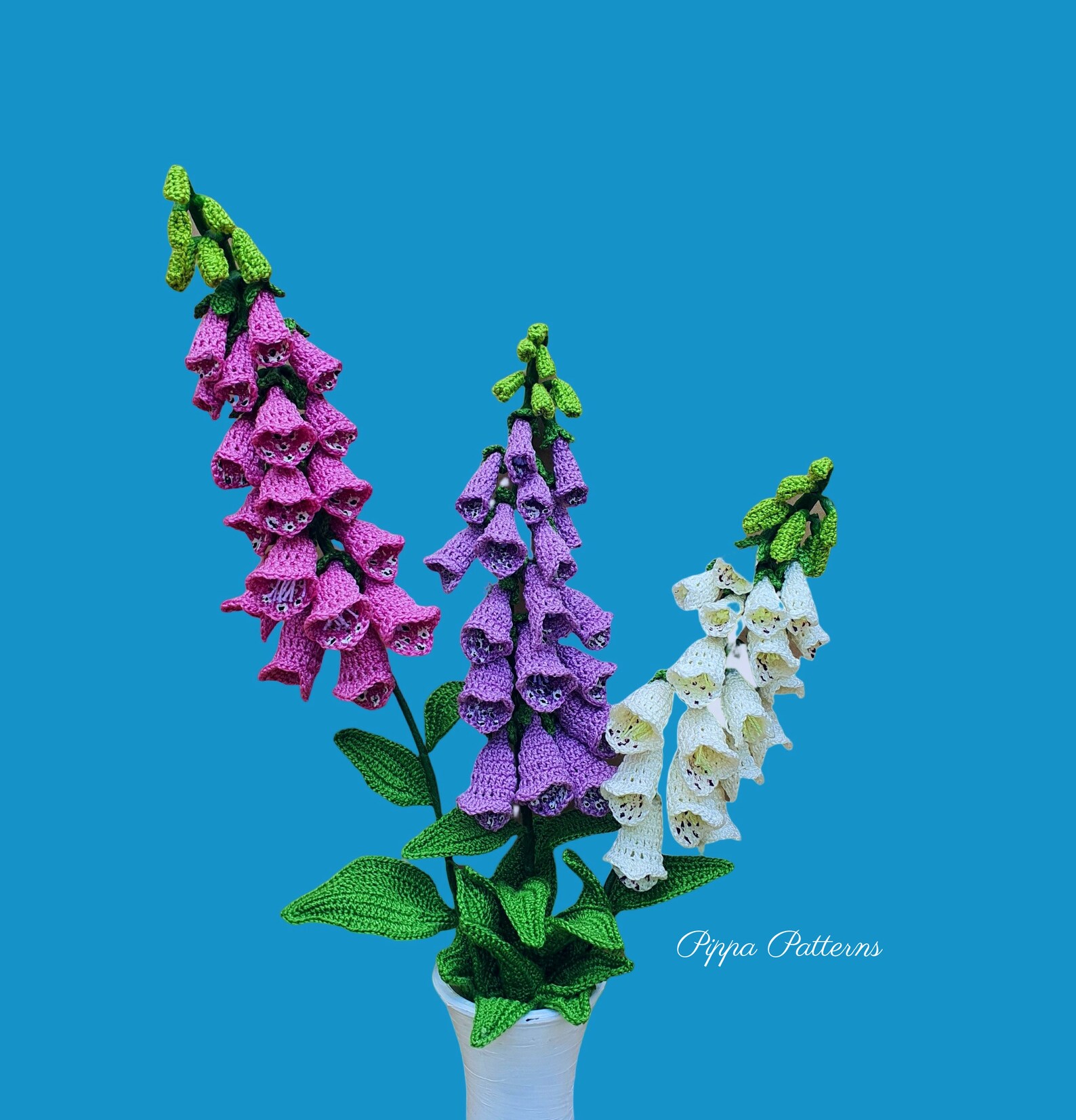 Crochet Foxglove Pattern - Crochet Flower Pattern - Photo Tutorial ...
