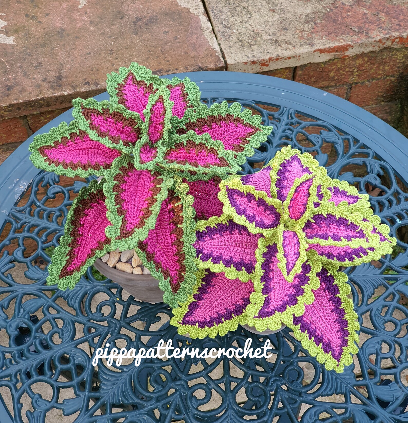 Crochet Coleus Pattern Photo Tutorial Crochet Coleus Plant | Etsy Australia