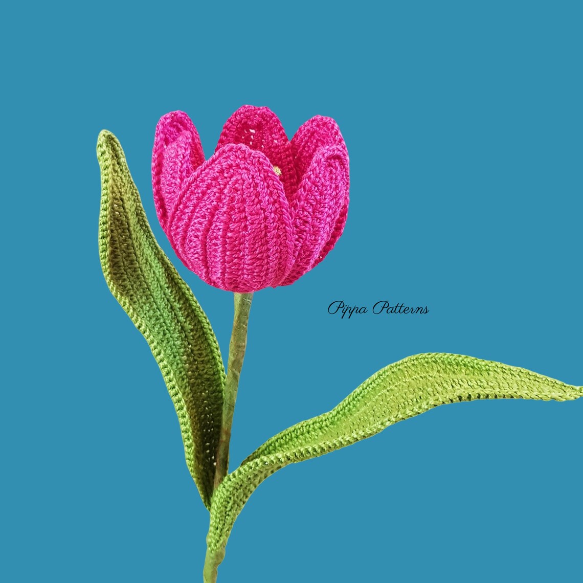 Crochet Tulip Flower Pattern Photo Tutorial - Etsy