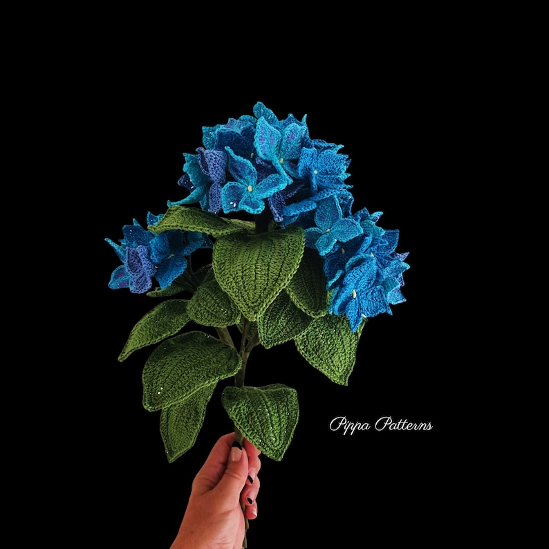 Crochet Hydrangea Flower Pattern: Photo Tutorial (PDF Download) - Etsy