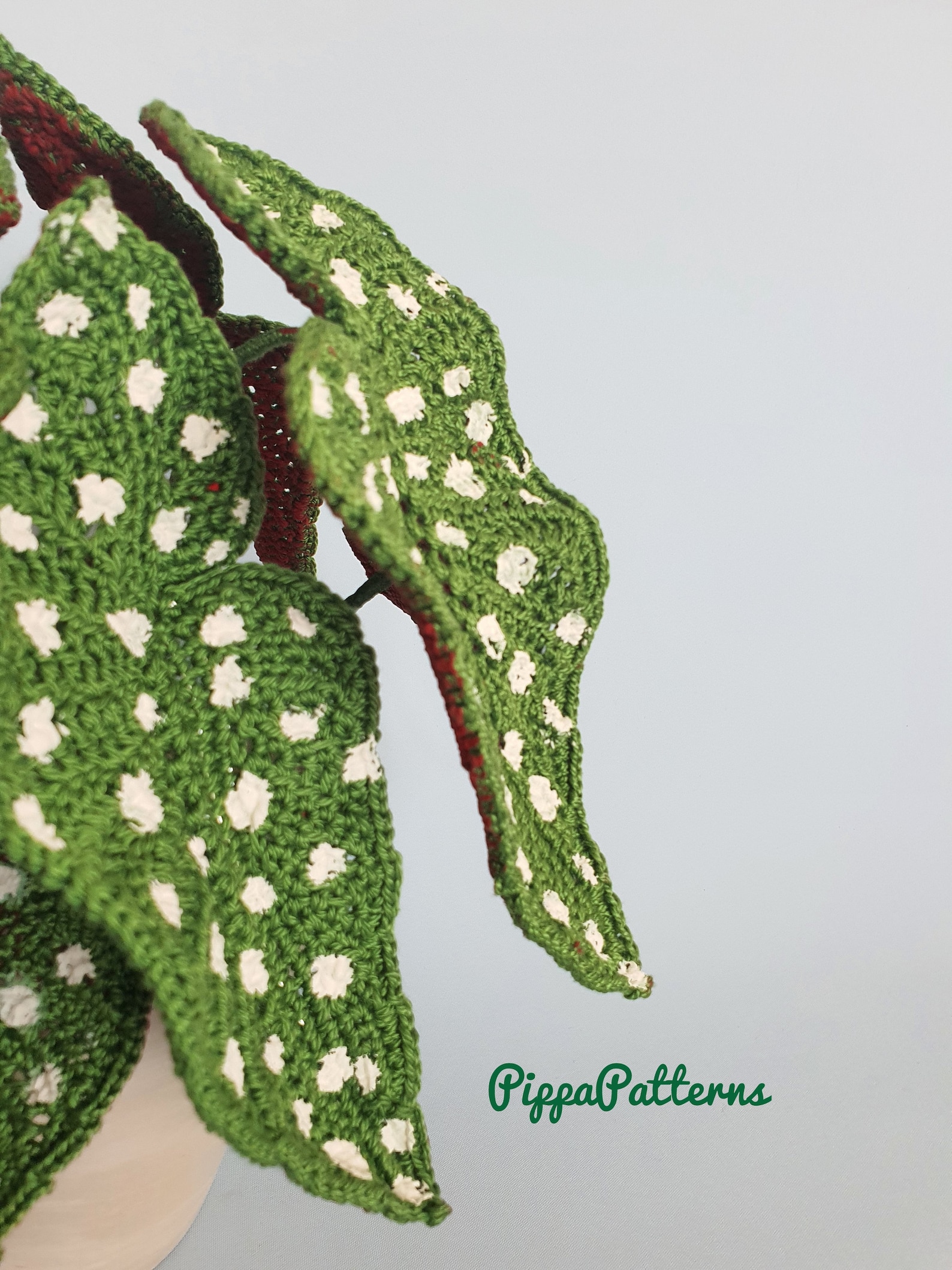 Crochet Polka Dot Begonia Plant Pattern Photo Tutorial - Etsy