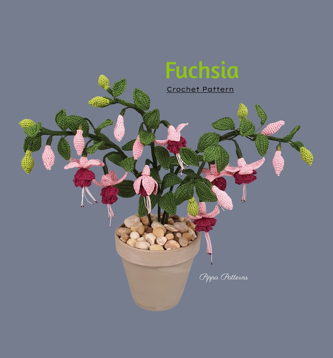 Crochet Fuchsia Pattern Crochet Flower Pattern Crochet Pattern for ...