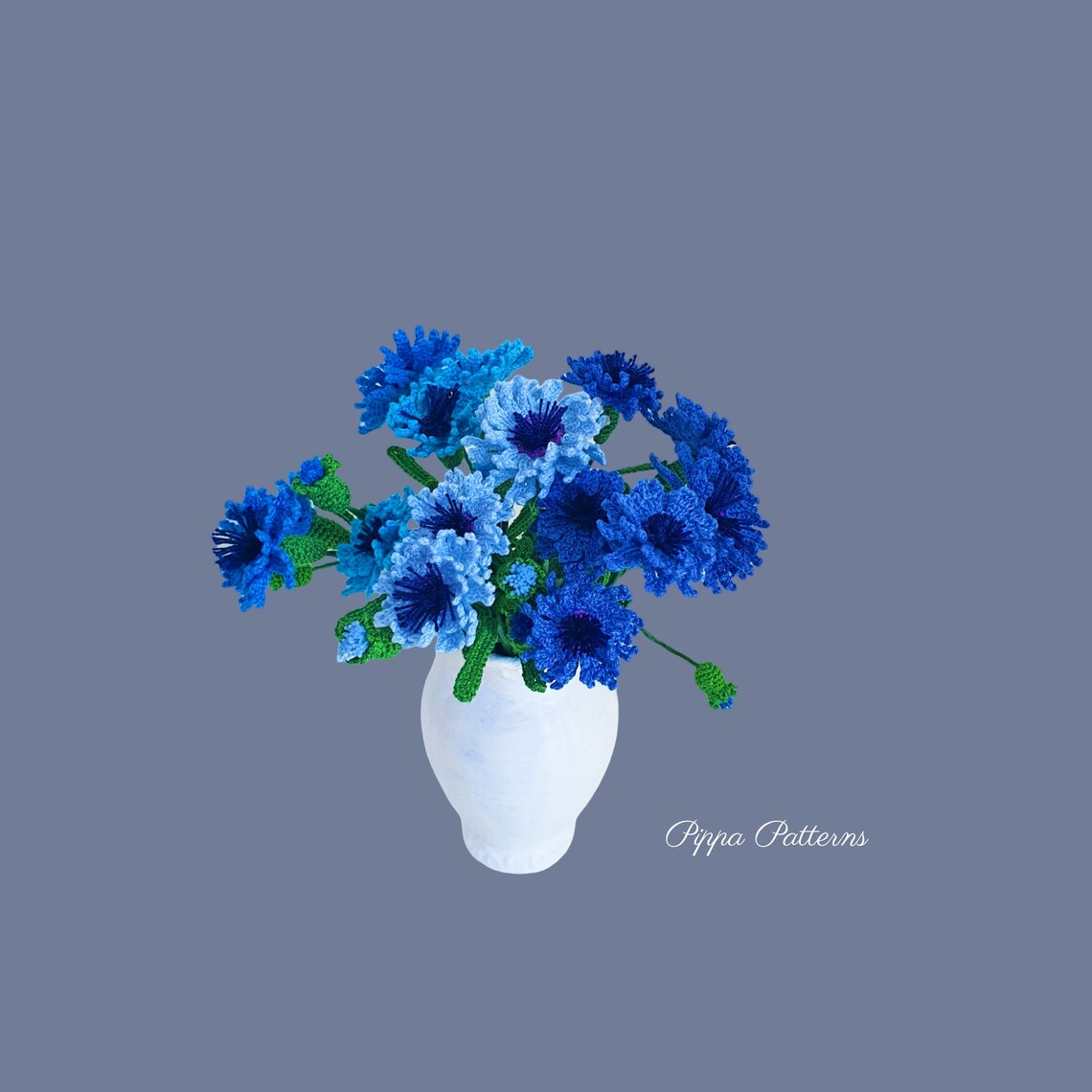 Crochet Cornflower Pattern Photo Tutorial Crochet Pattern - Etsy