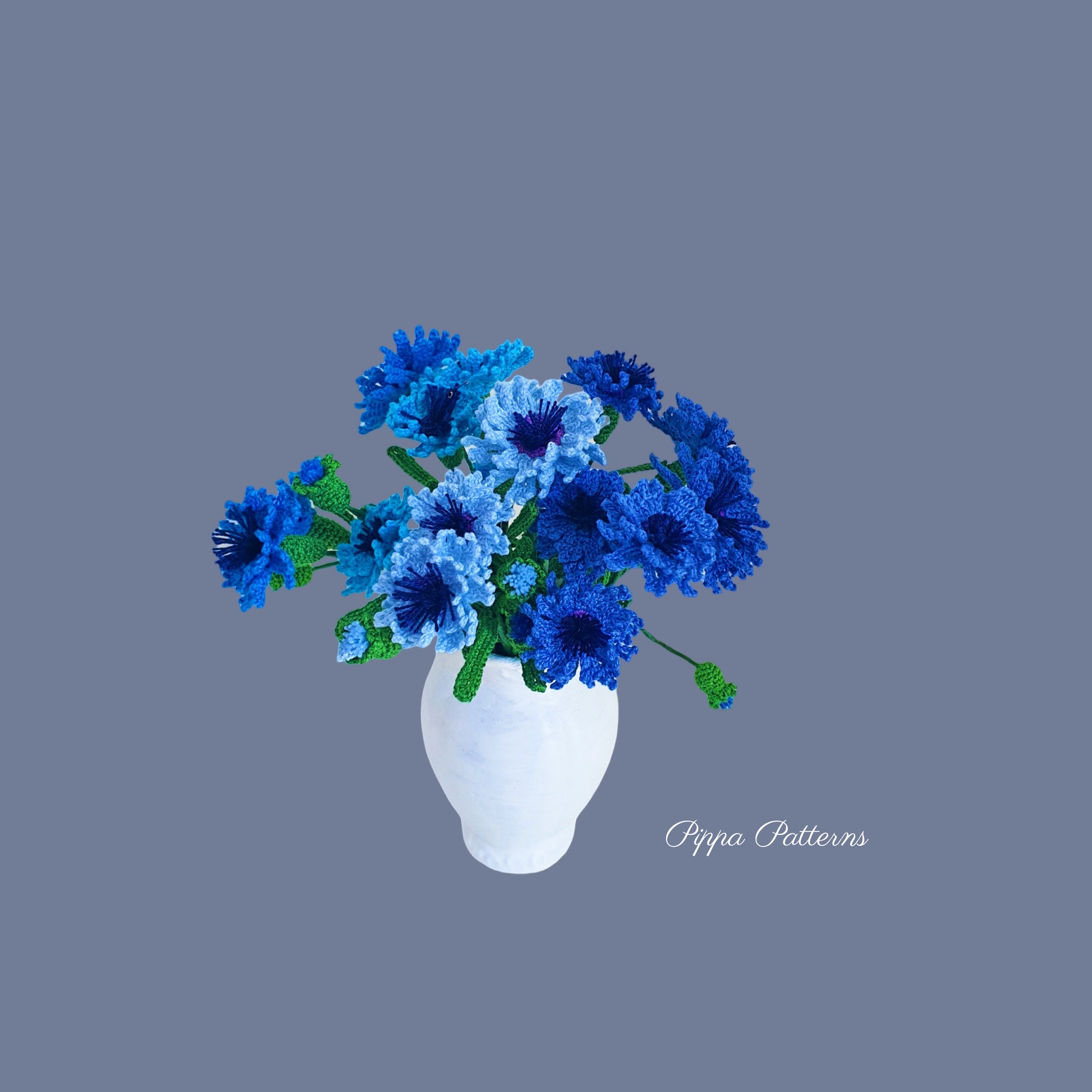 Crochet Cornflower Pattern Photo Tutorial Crochet Pattern - Etsy