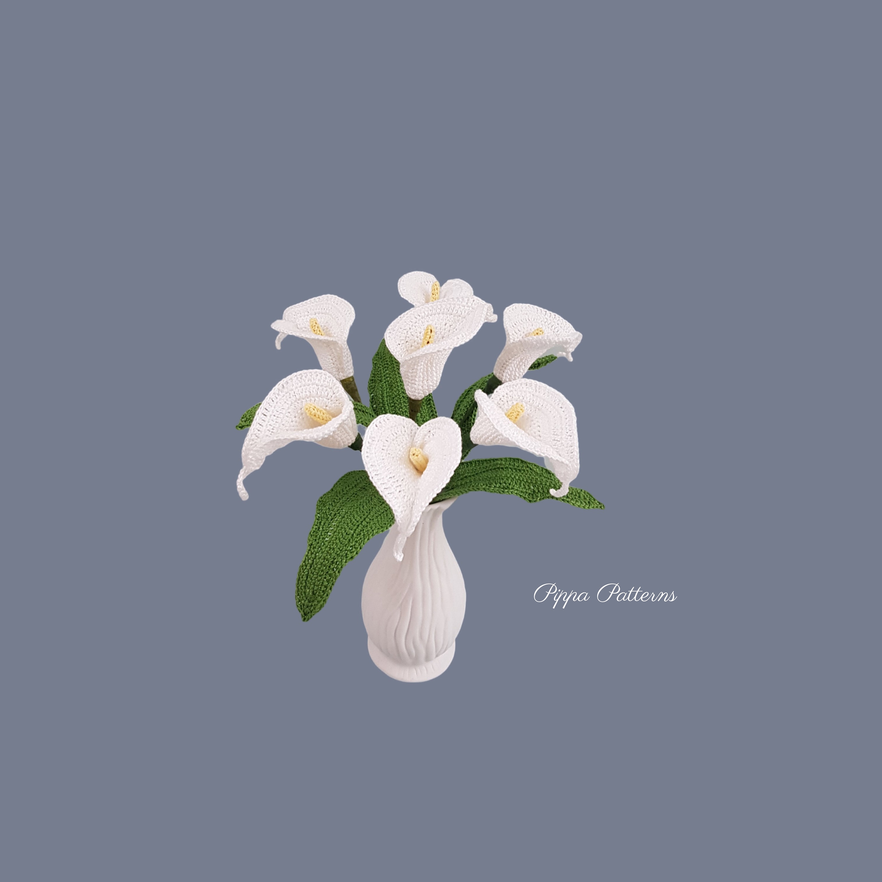 Crochet Calla Lily Pattern Photo Tutorial Crochet Calla Lily - Etsy