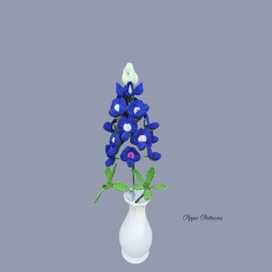 Crochet Bluebonnet Flower Pattern: Photo Tutorial (PDF Pattern) - Etsy