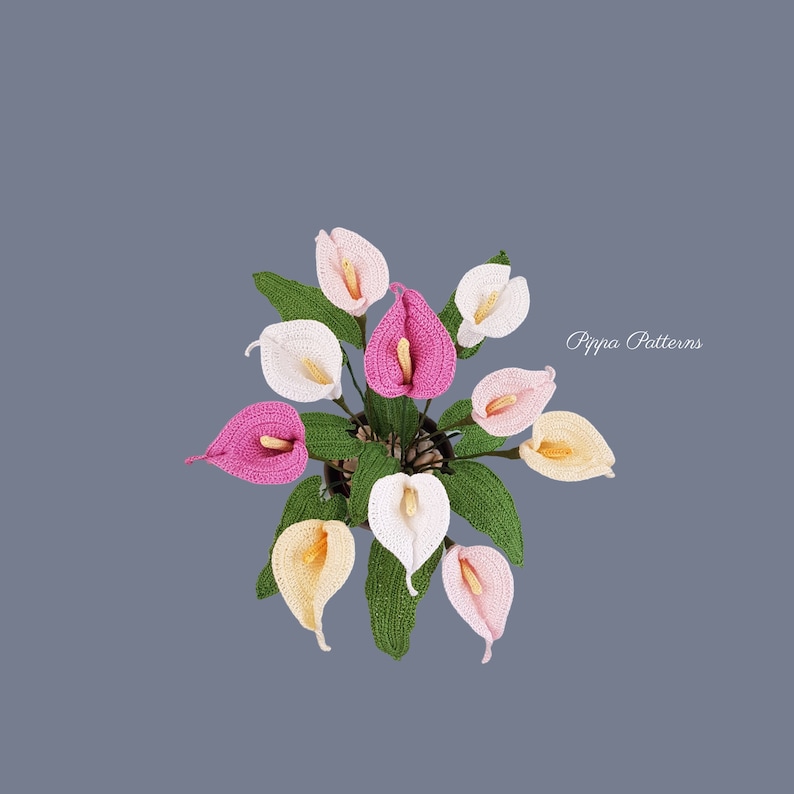 Crochet Calla Lily Pattern Photo Tutorial Crochet Calla Lily - Etsy