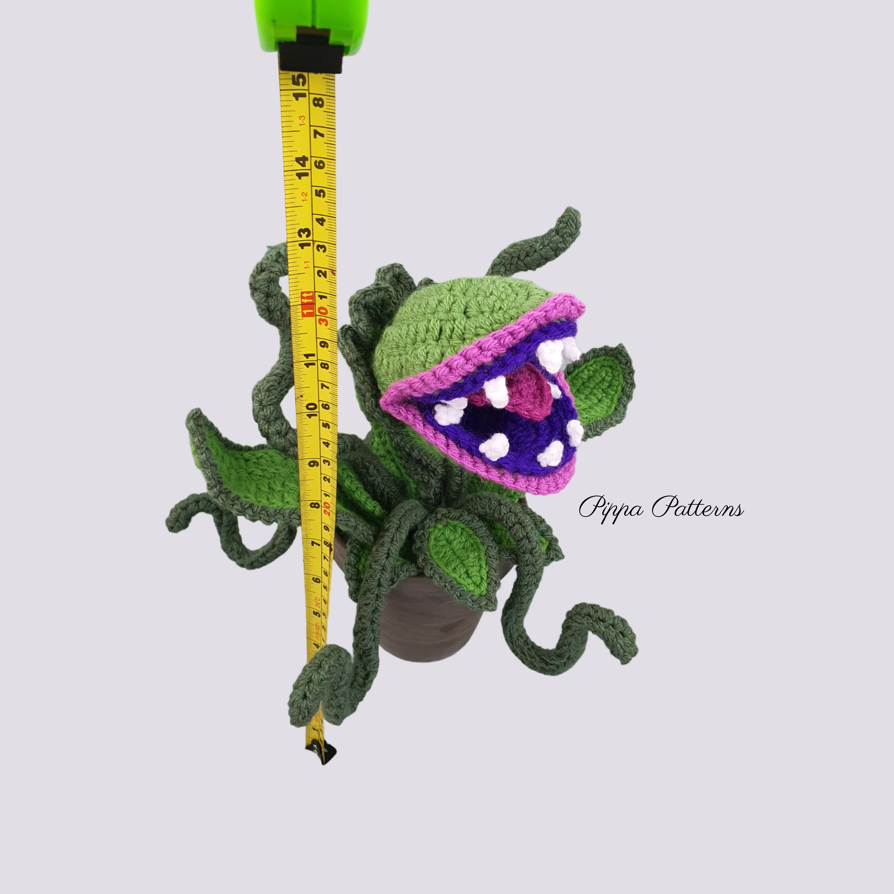 Crochet Audrey 2 Man Eating Plant Photo Tutorial Feed Me | Etsy
