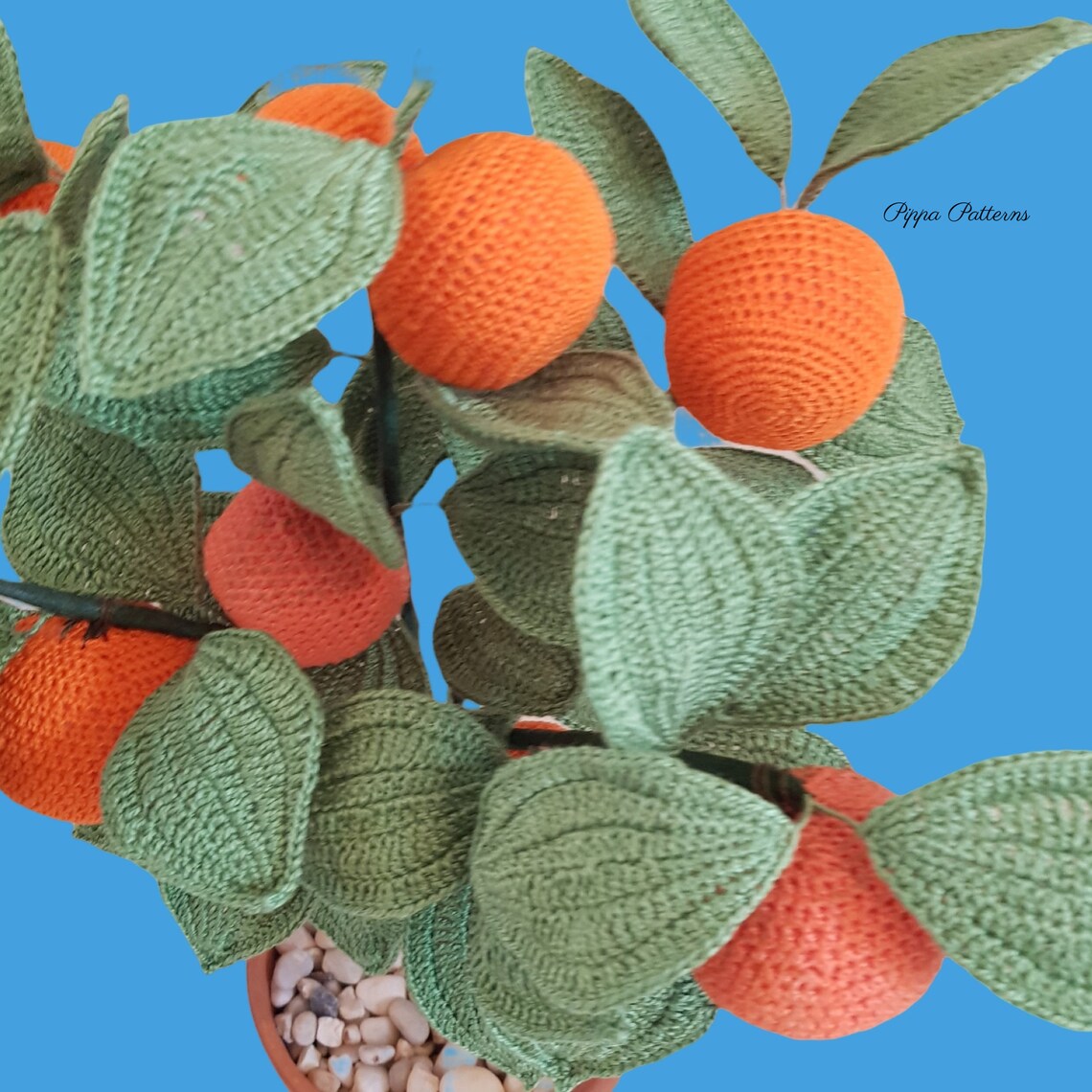 Crochet Orange Tree Plant Flower Pattern Photo Tutorial Fruit - Etsy
