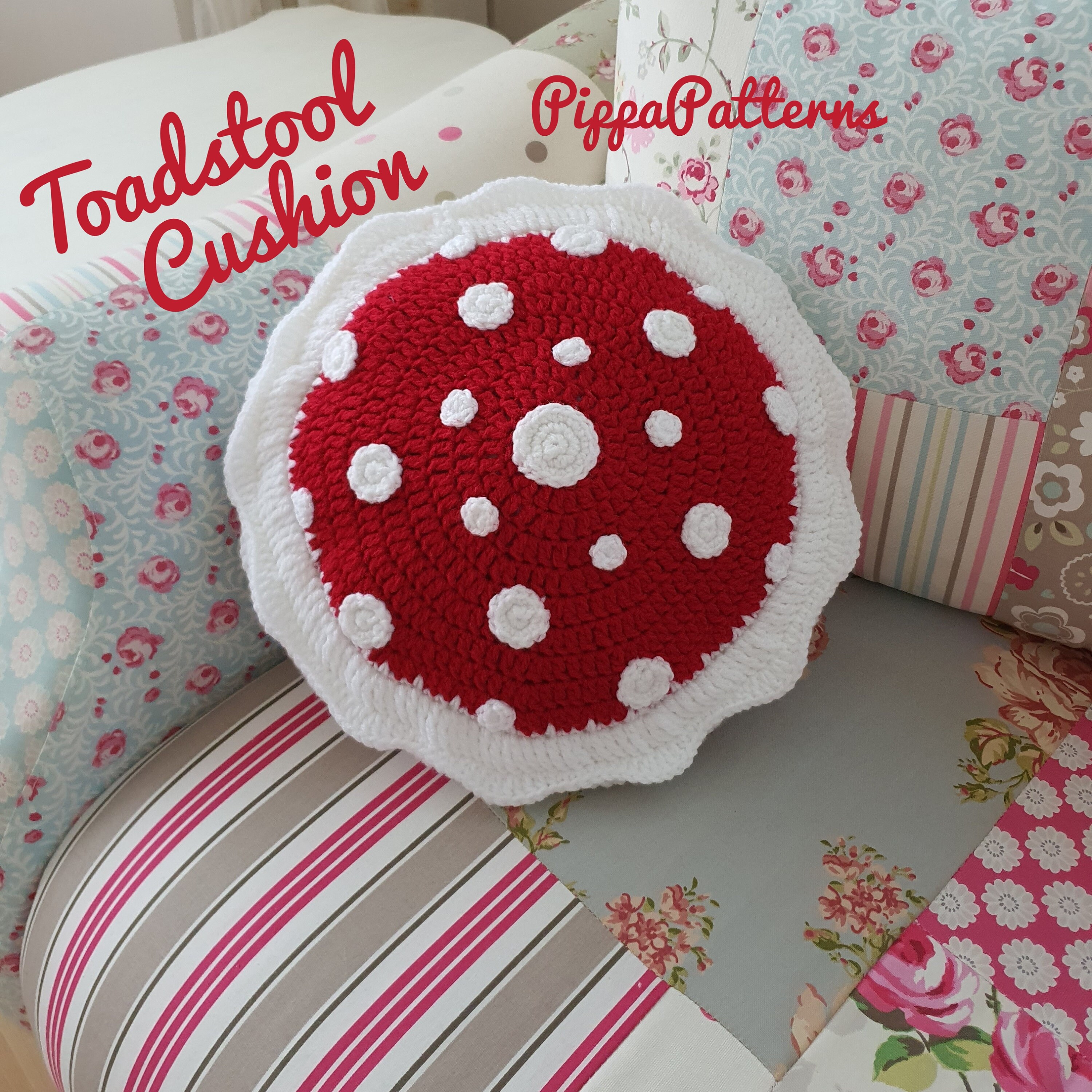 Crochet Toad stool Cushion Toad Stool pillow crochet | Etsy